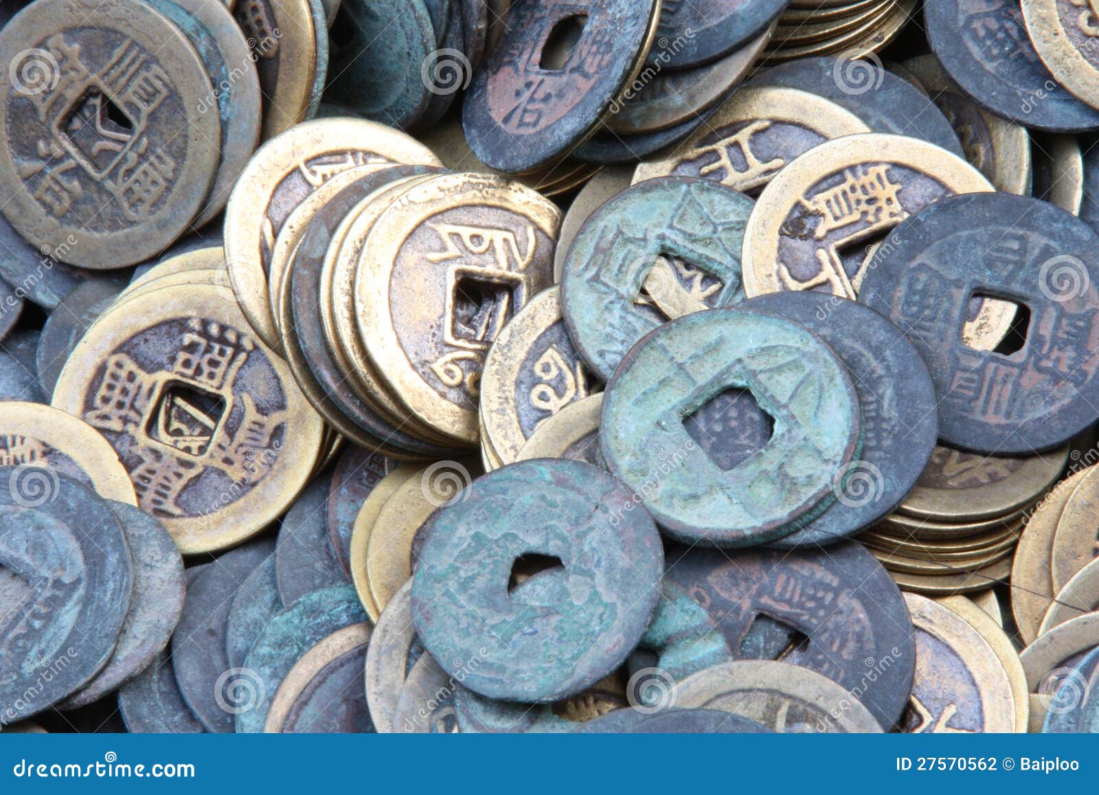 Chinese ancient coins stock photo. Image of ancient, currency - 27570562