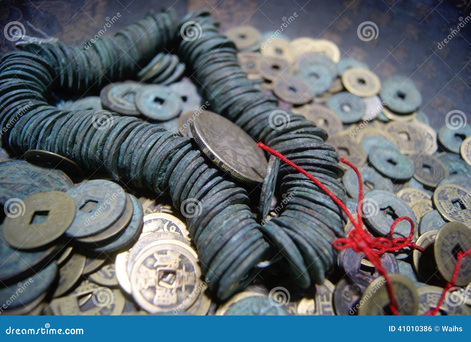 Chinese ancient coins stock photo. Image of asia, background - 41010386
