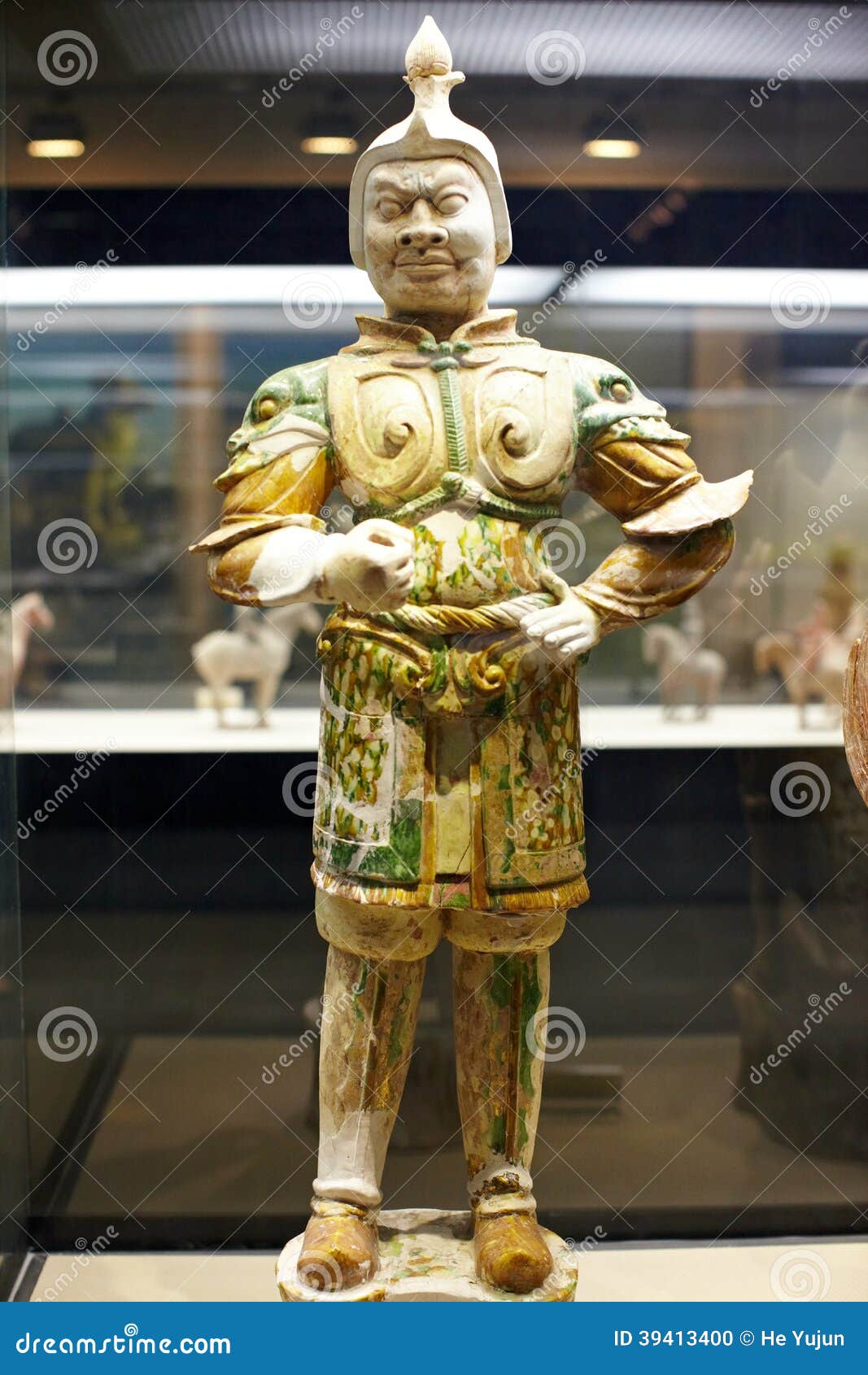Chinese Ancient Figure Statue of Tang Dynasty Stock Photo - Image of ...