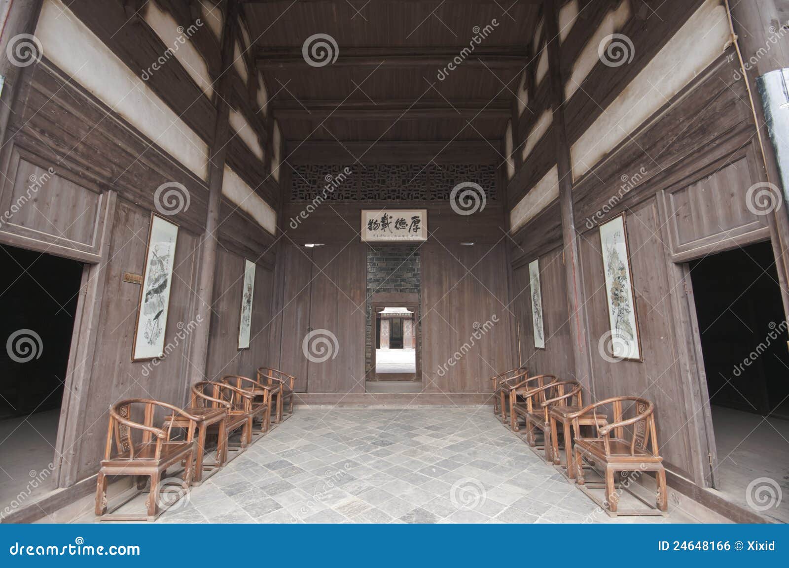 Chinese ancient hall stock photo. Image of historic, lobby - 24648166