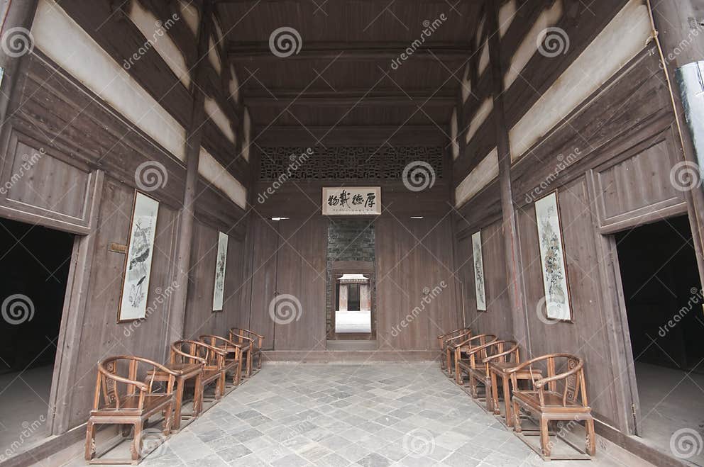 Chinese ancient hall stock photo. Image of historic, lobby - 24648166