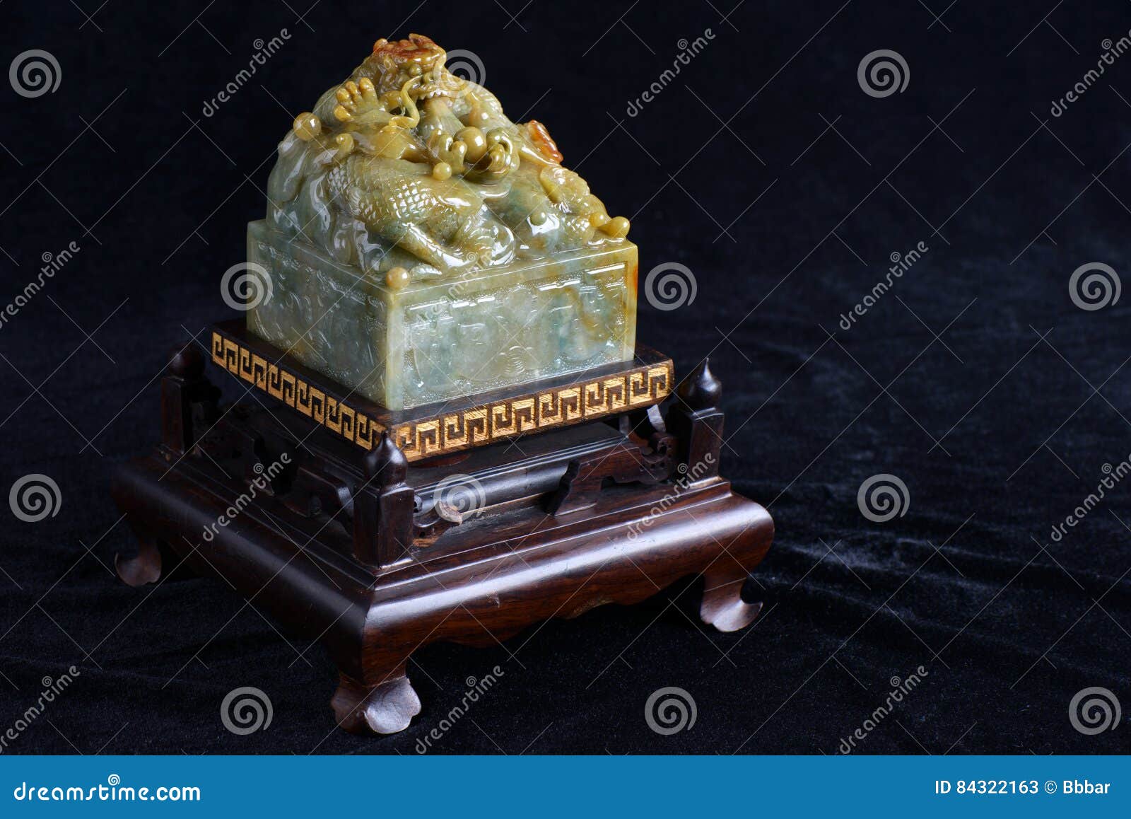 Chinese Ancient Jade Carving Stock Image - Image of emerald, ancient ...