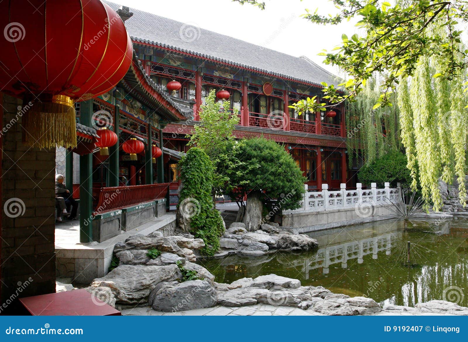 Chinese Ancient Royal Garden. Stock Image - Image of patterns, building ...