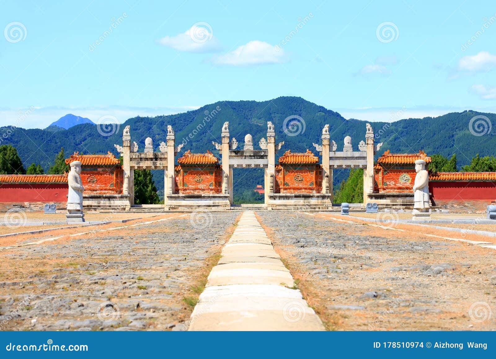 Chinese ancient stone arch stock photo. Image of archway - 178510974