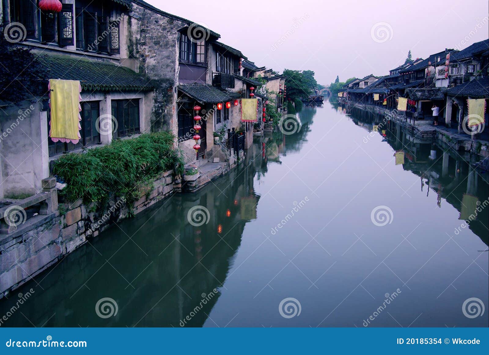 Chinese Ancient Town of Xitang Stock Photo - Image of natural, china ...