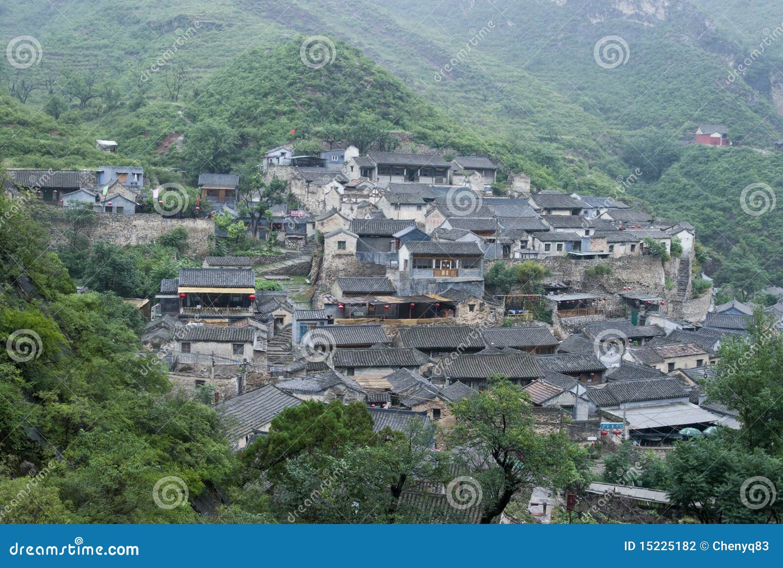 Chinese ancient village stock photo. Image of heritage - 15225182