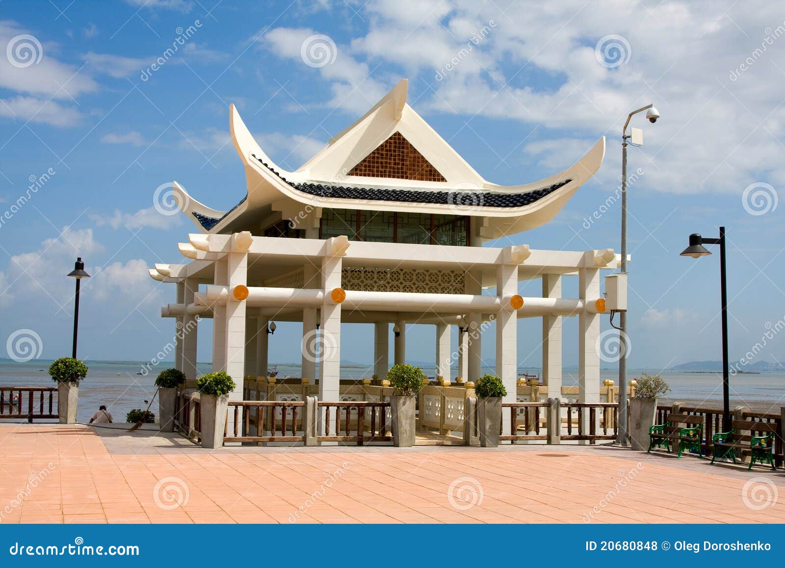 Chinese arbor stock photo. Image of design, colorful - 20680848