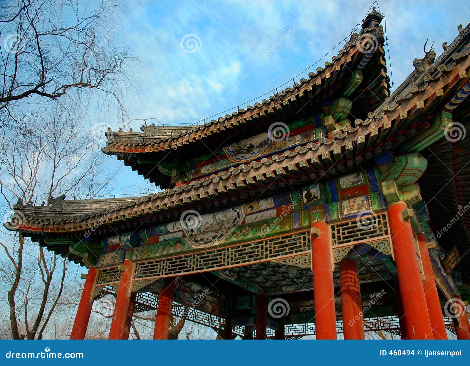 Chinese arch stock photo. Image of feng, shui, religion - 460494