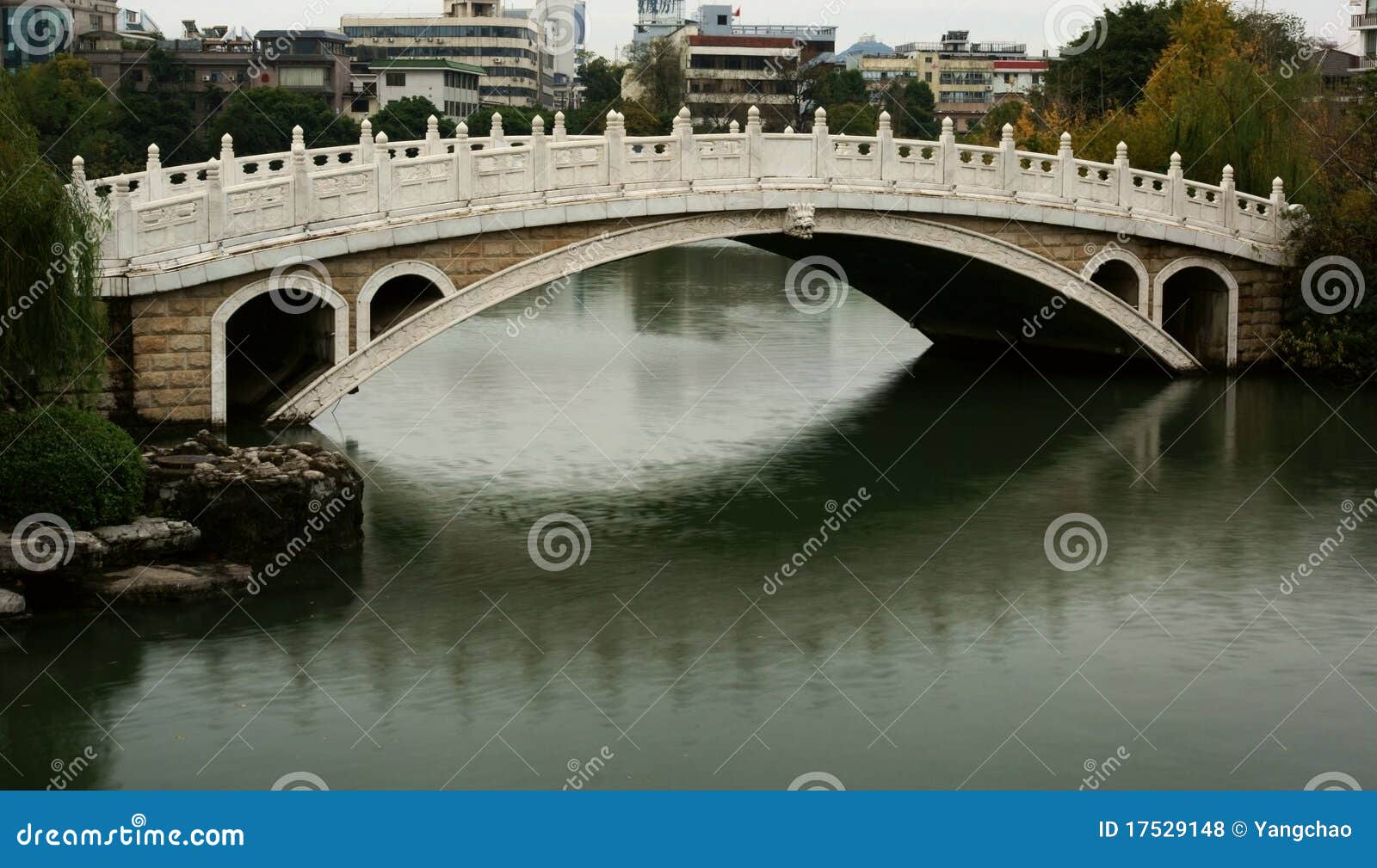 Chinese arch bridge stock photo. Image of hump, white - 17529148