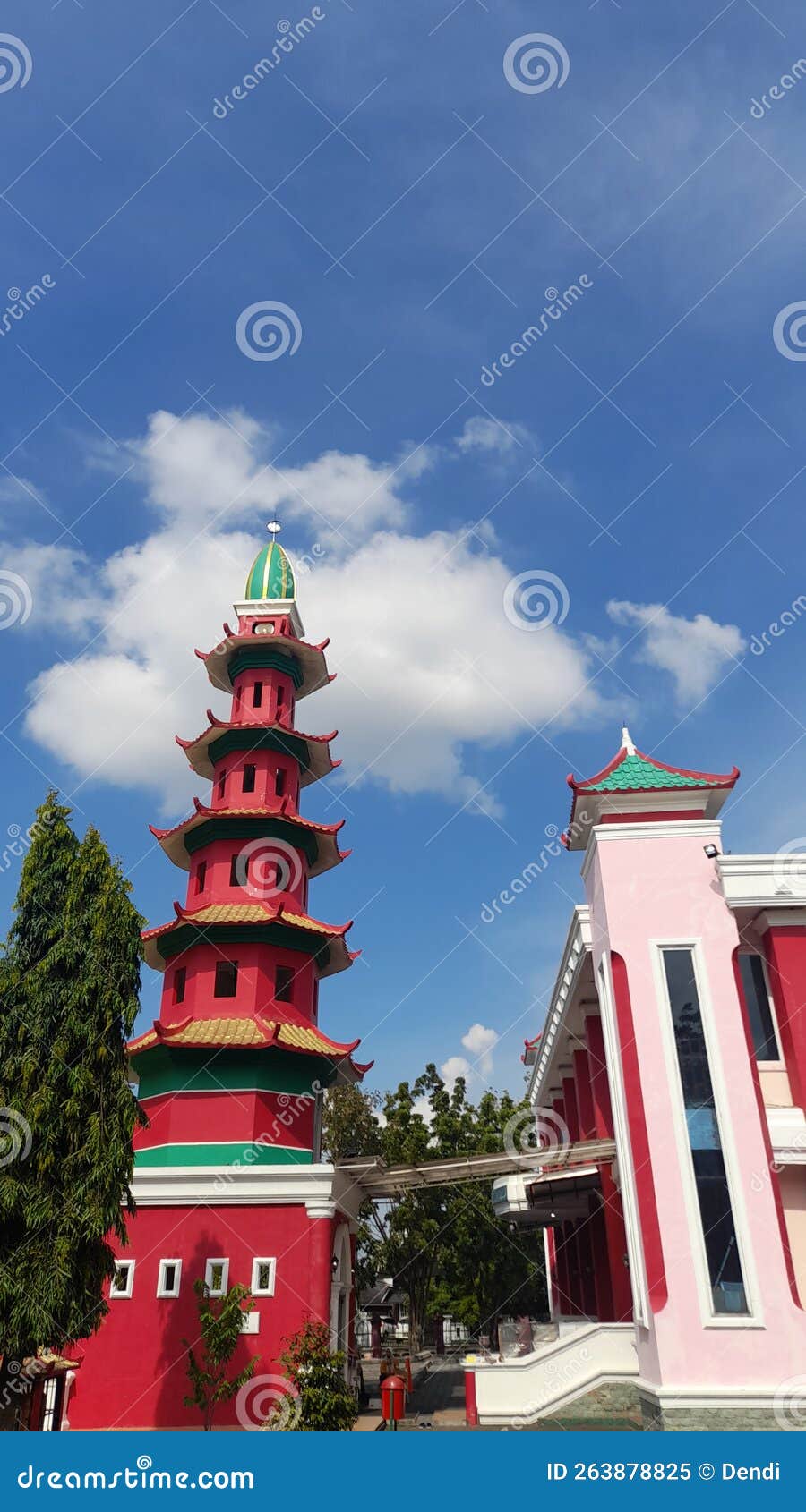 Chinese Architectural Style Mosque Stock Image - Image of park ...