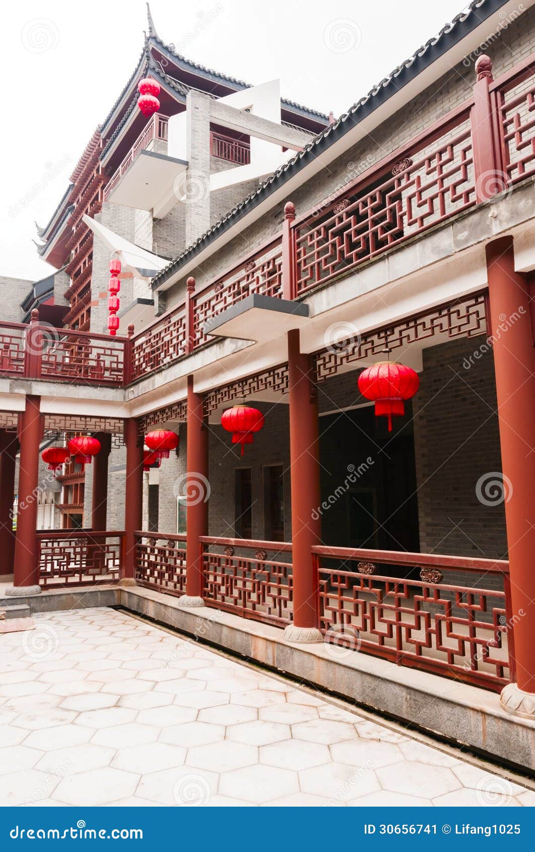 Chinese Architecture--the Corridor Stock Image - Image of palace ...