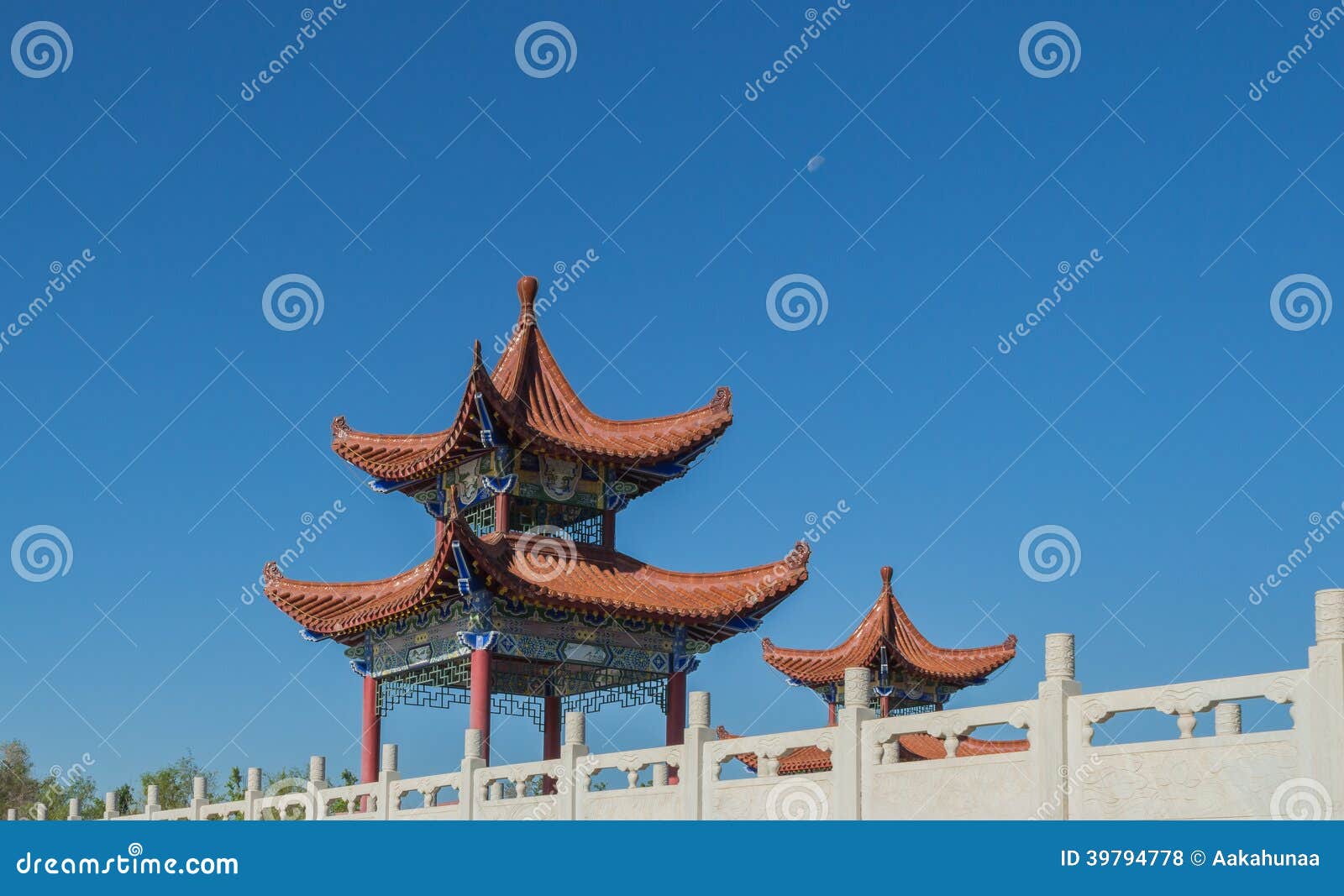Chinese Architecture - a Pavilion Stock Photo - Image of chinese ...
