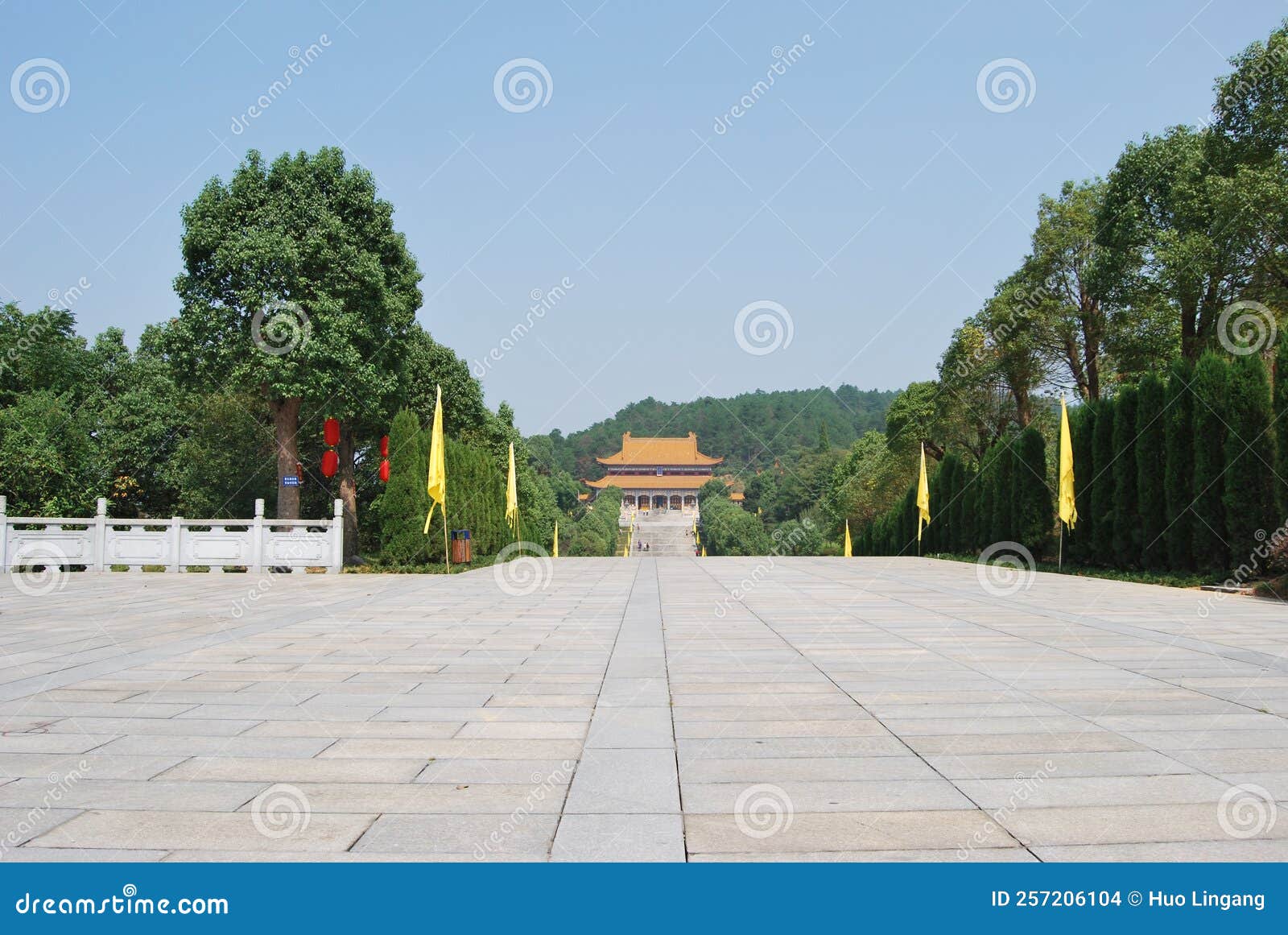 Chinese Architecture of Yandi Mausoleum Stock Photo - Image of ...