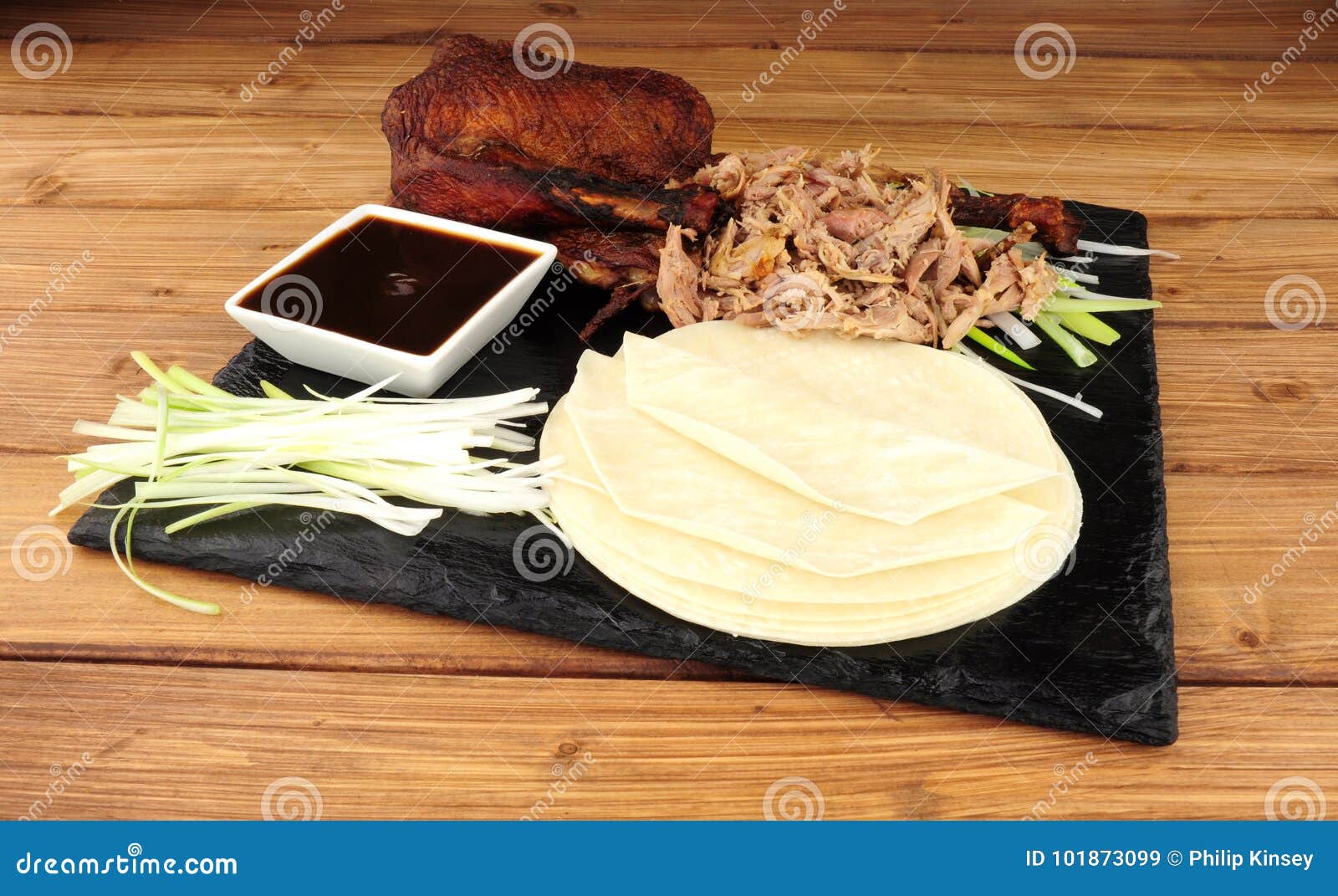 Chinese Aromatic Duck and Pancakes Stock Image - Image of sauce, tasty ...