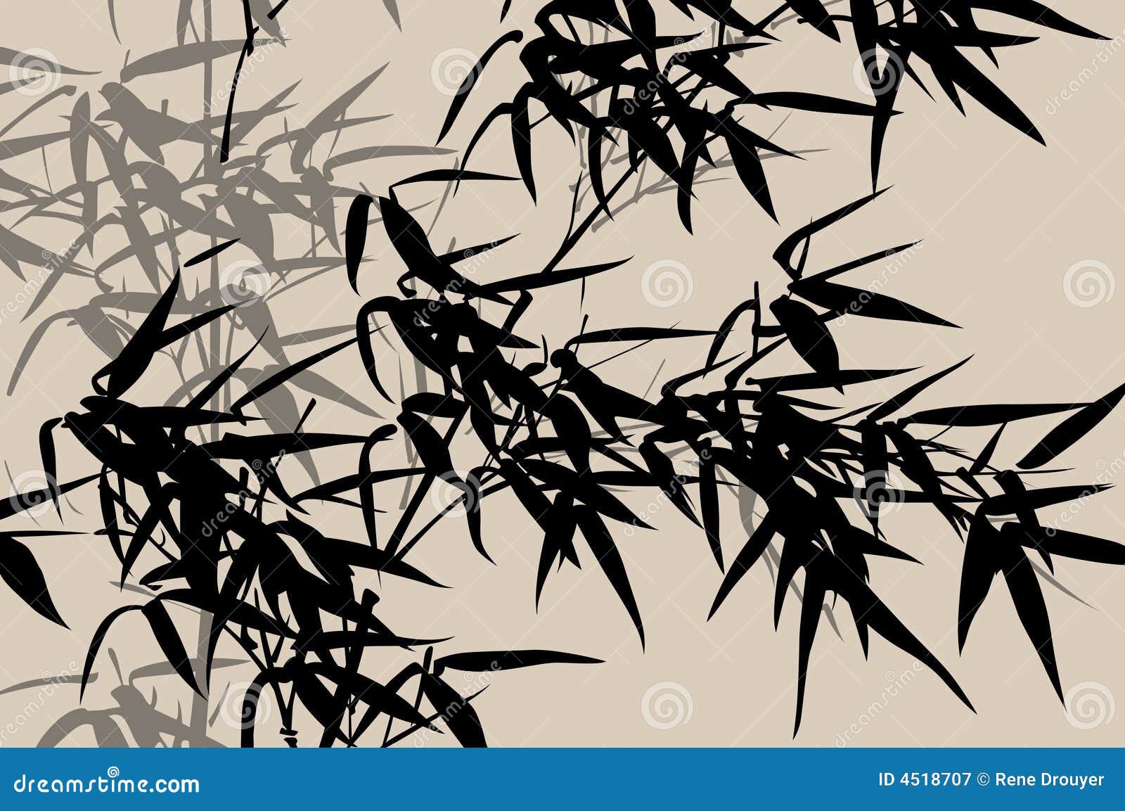 Chinese art: ink painting stock vector. Illustration of ceramic - 4518707