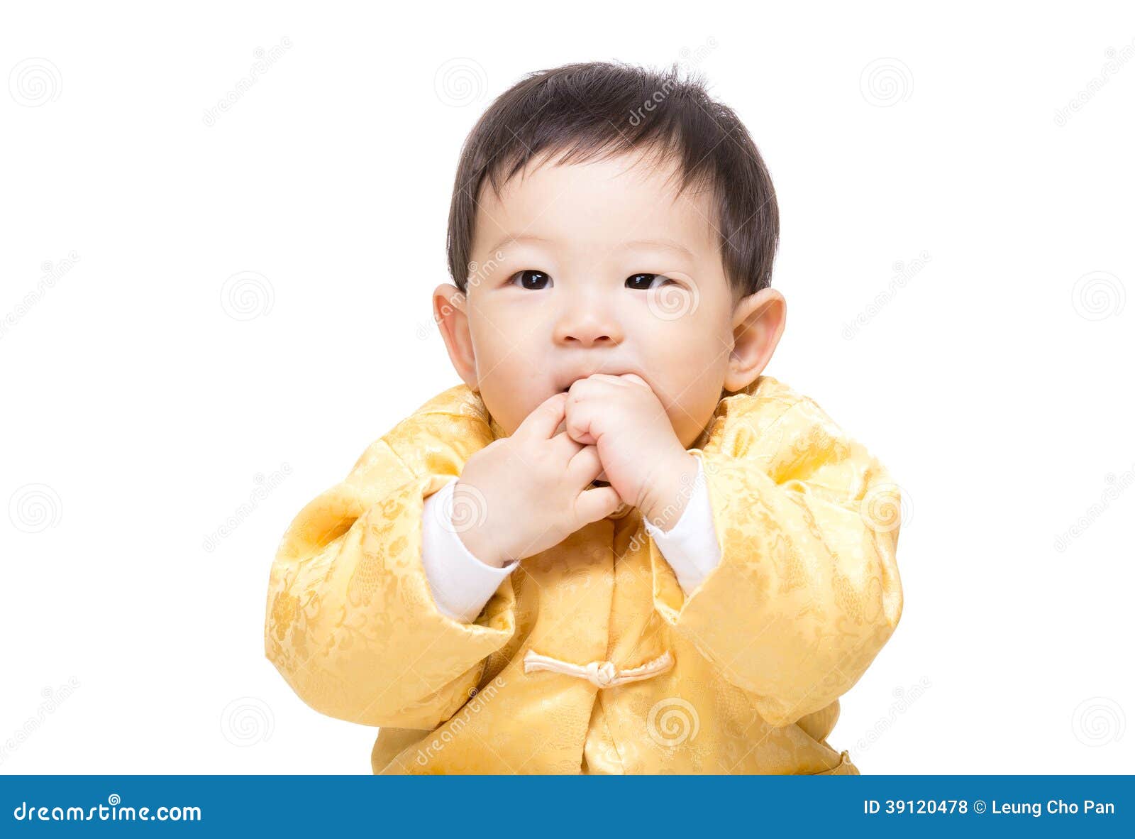 Chinese Baby Boy Bite Finger Stock Photo - Image of innocent, finger ...