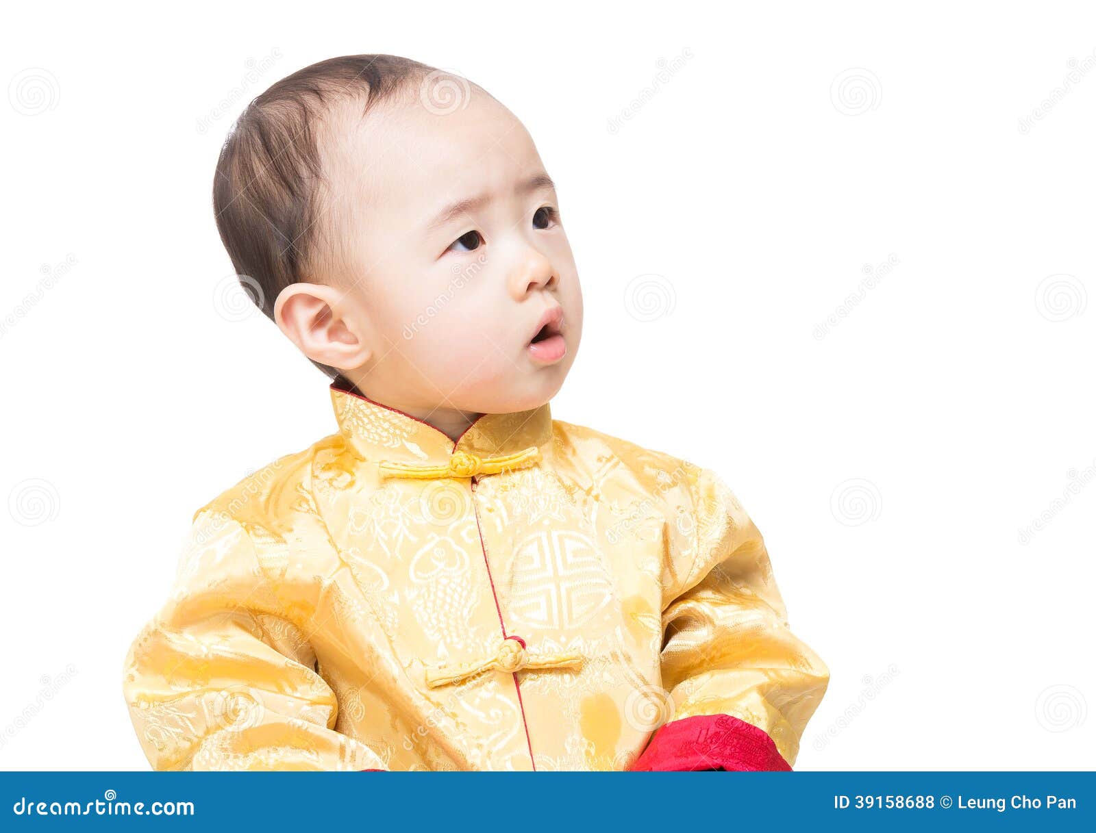 Chinese Baby Boy Looking Aside Stock Photo - Image of babe, profile ...