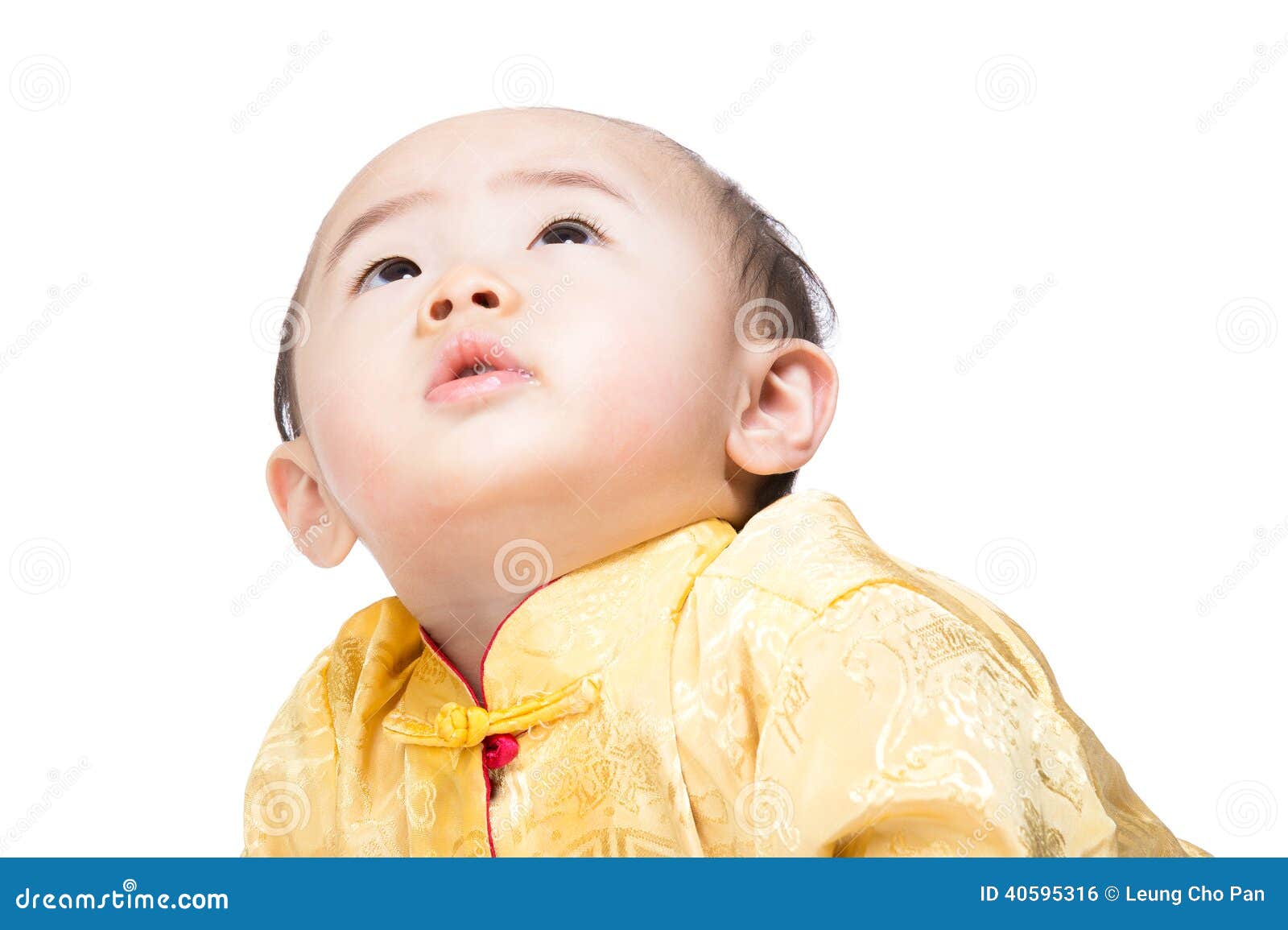 Chinese Baby Boy Looking Up Stock Photo - Image of happy, hesitate ...