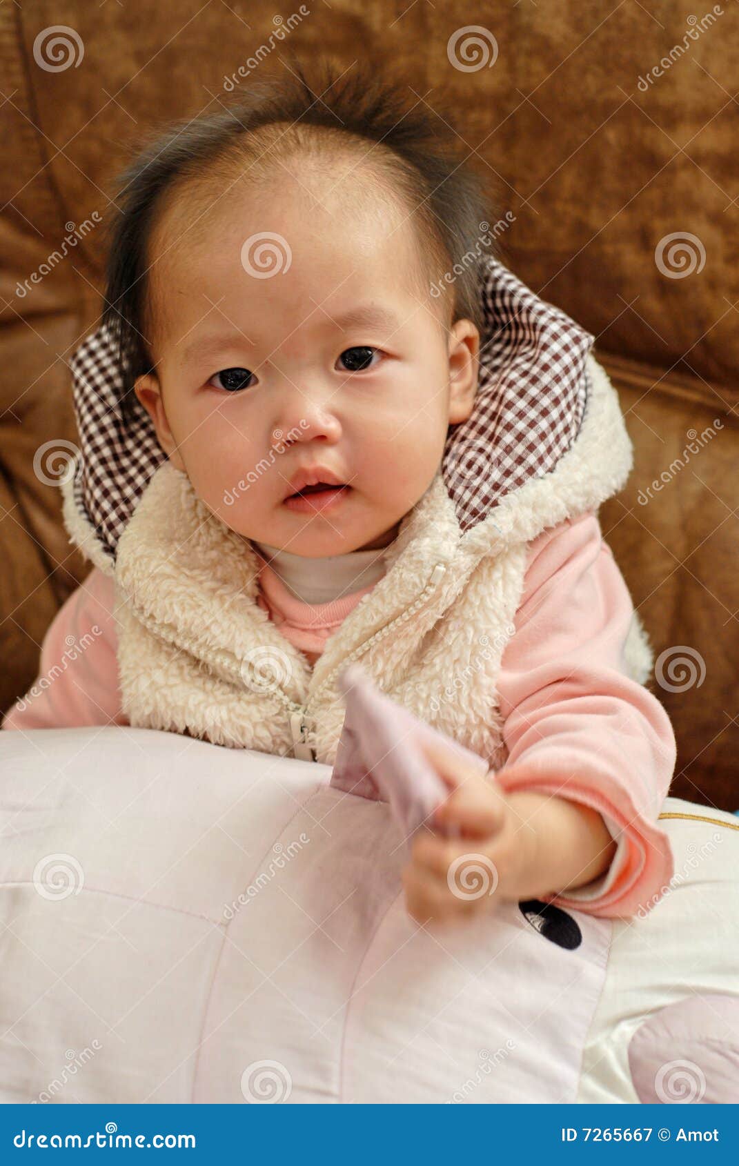 Chinese baby girl stock image. Image of carefree, arms - 7265667