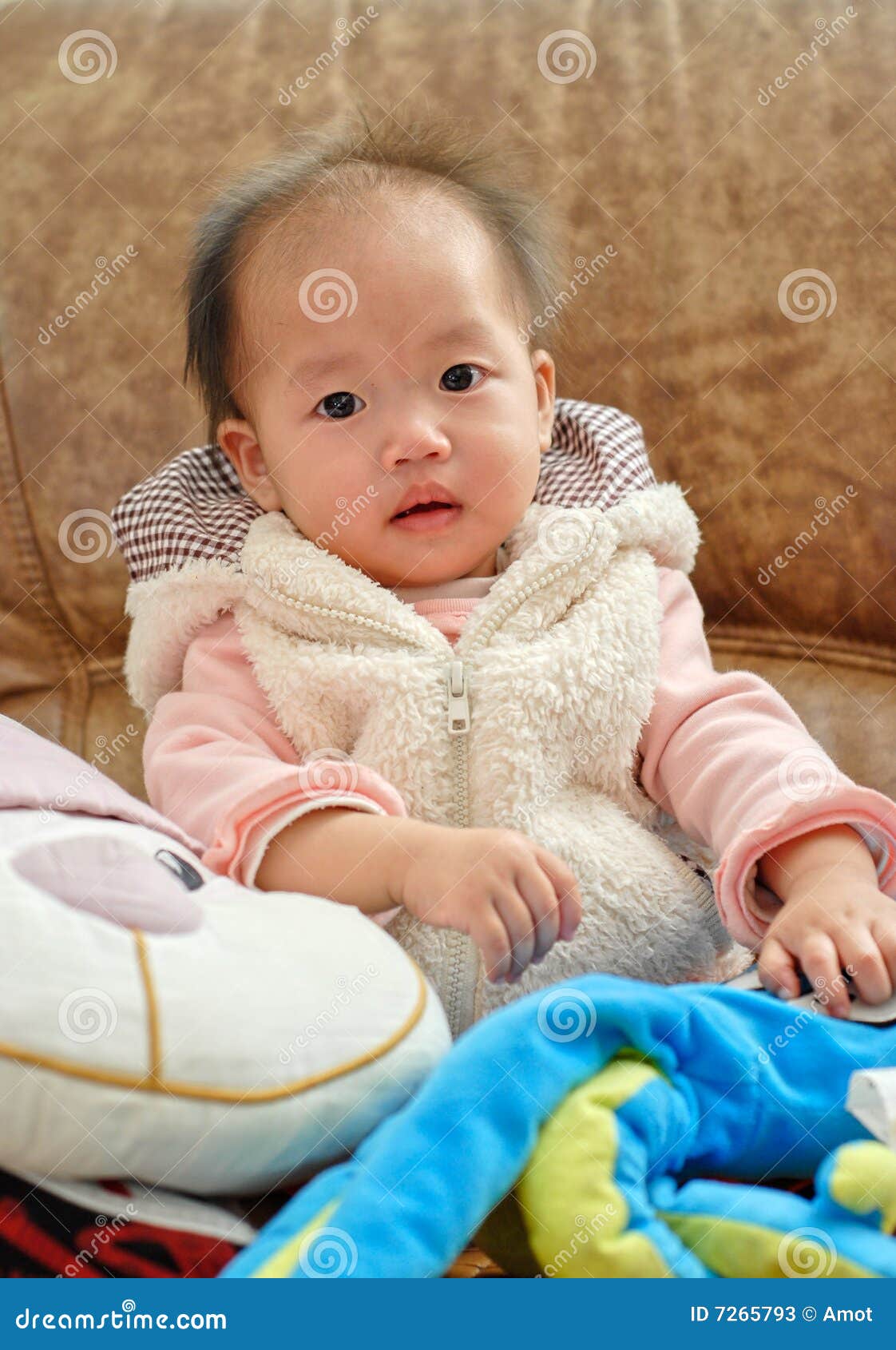 Chinese baby girl stock image. Image of eyes, angel, facial - 7265793