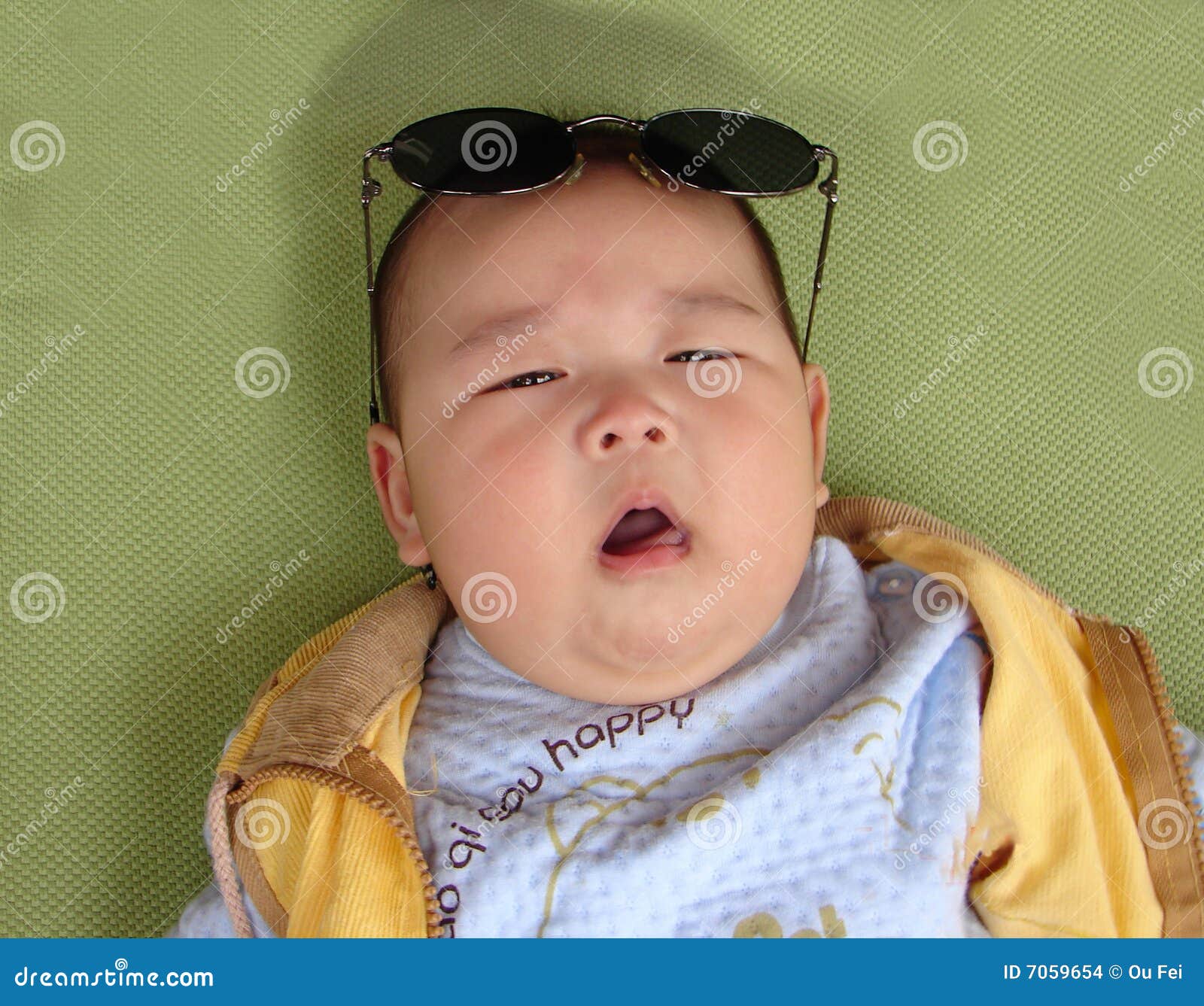 A Chinese Baby Under Tree Royalty-Free Stock Image | CartoonDealer.com ...