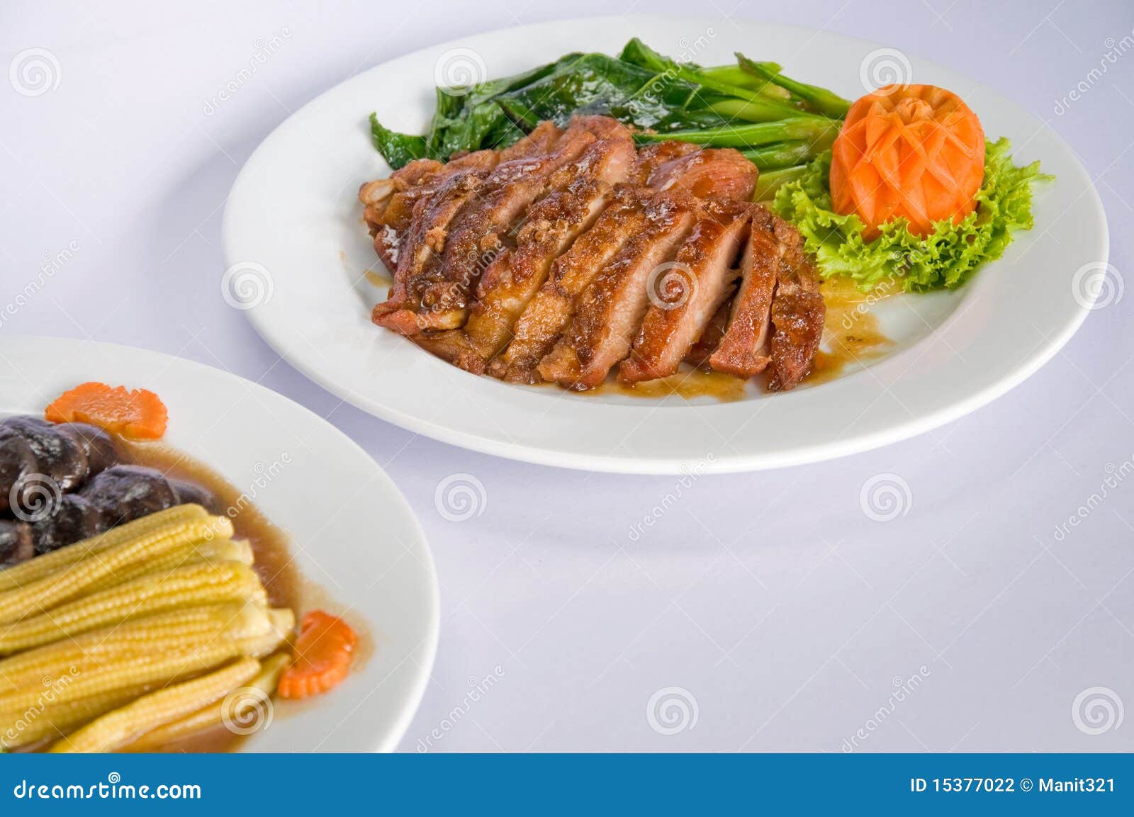 Chinese baked sliced pork stock photo. Image of decoration - 15377022