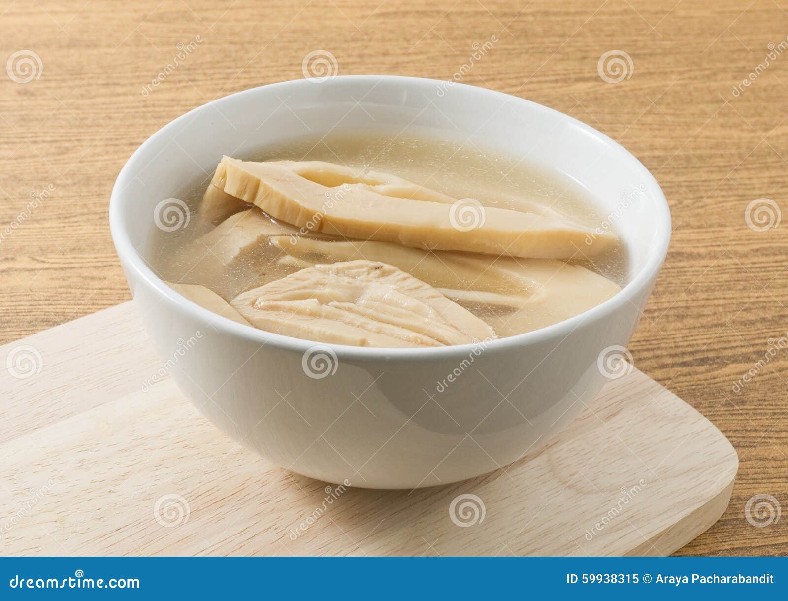 Chinese Bamboespruit Met Chinese Champignonsoep Stock Afbeelding ...