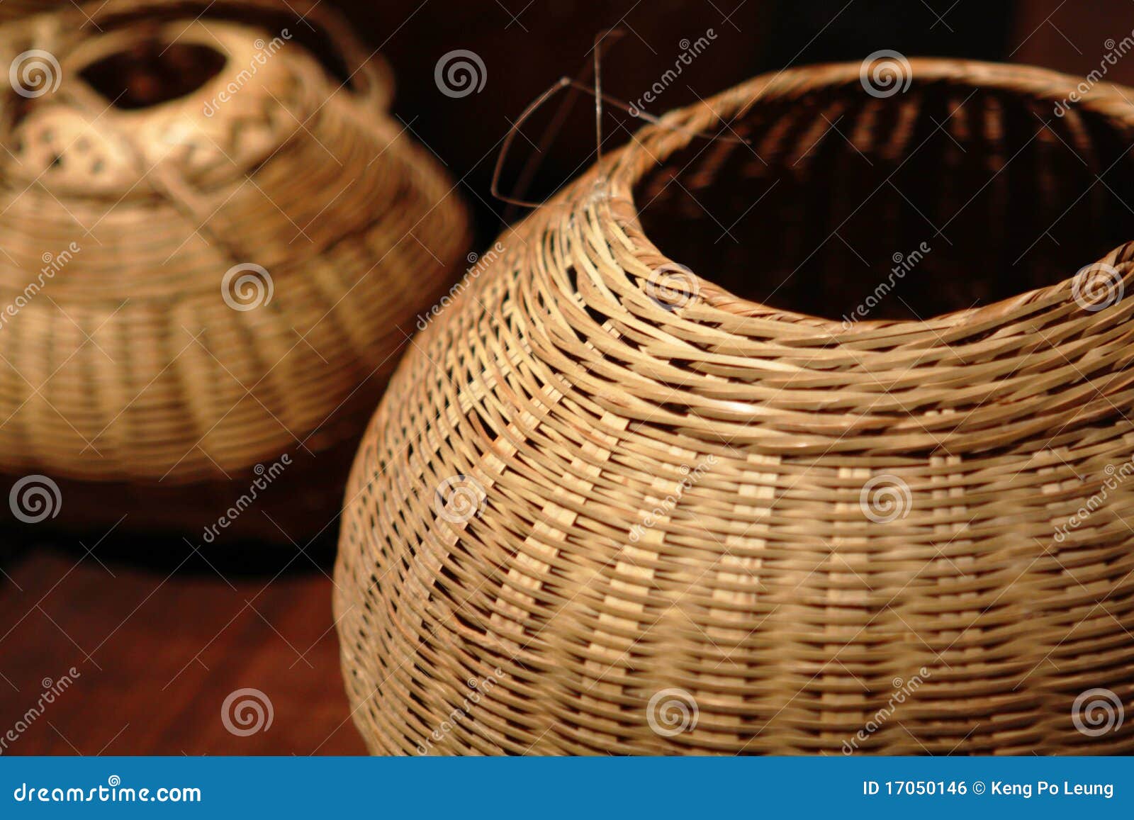 Chinese Bamboo Basket Close Up Stock Photo - Image of simple ...