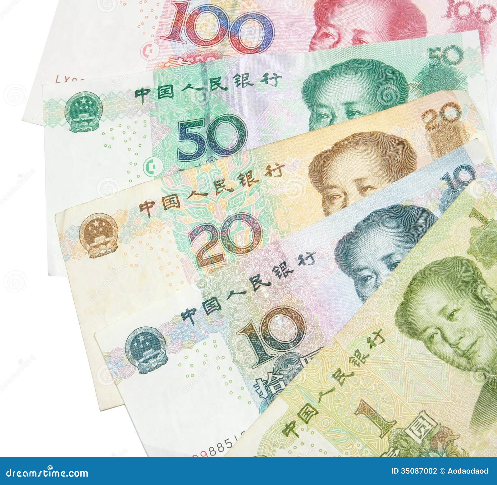 Chinese Banknotes Bunch One Dollar Bill Royalty-Free Stock Photo ...