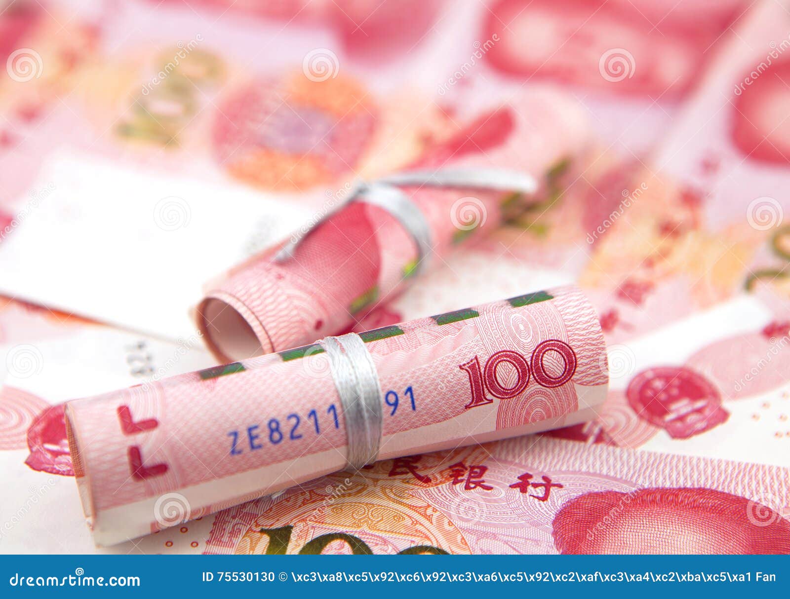 Chinese banknotes stock photo. Image of paying, investing - 75530130
