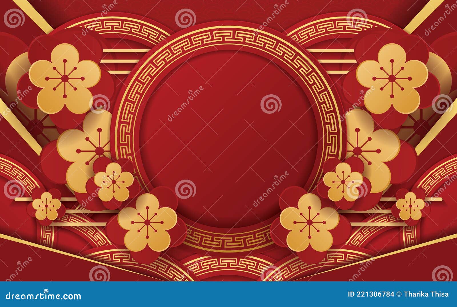 Chinese banner design stock vector. Illustration of decoration - 221306784