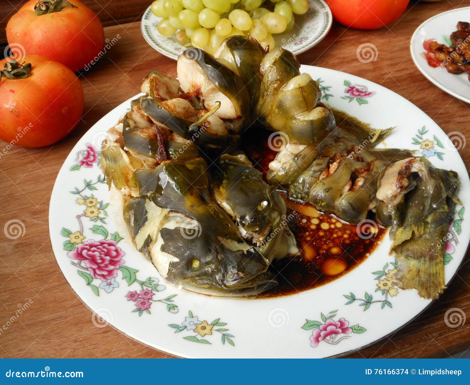 Chinese Banquet Catfish Main Course Stock Photo - Image of catfish ...
