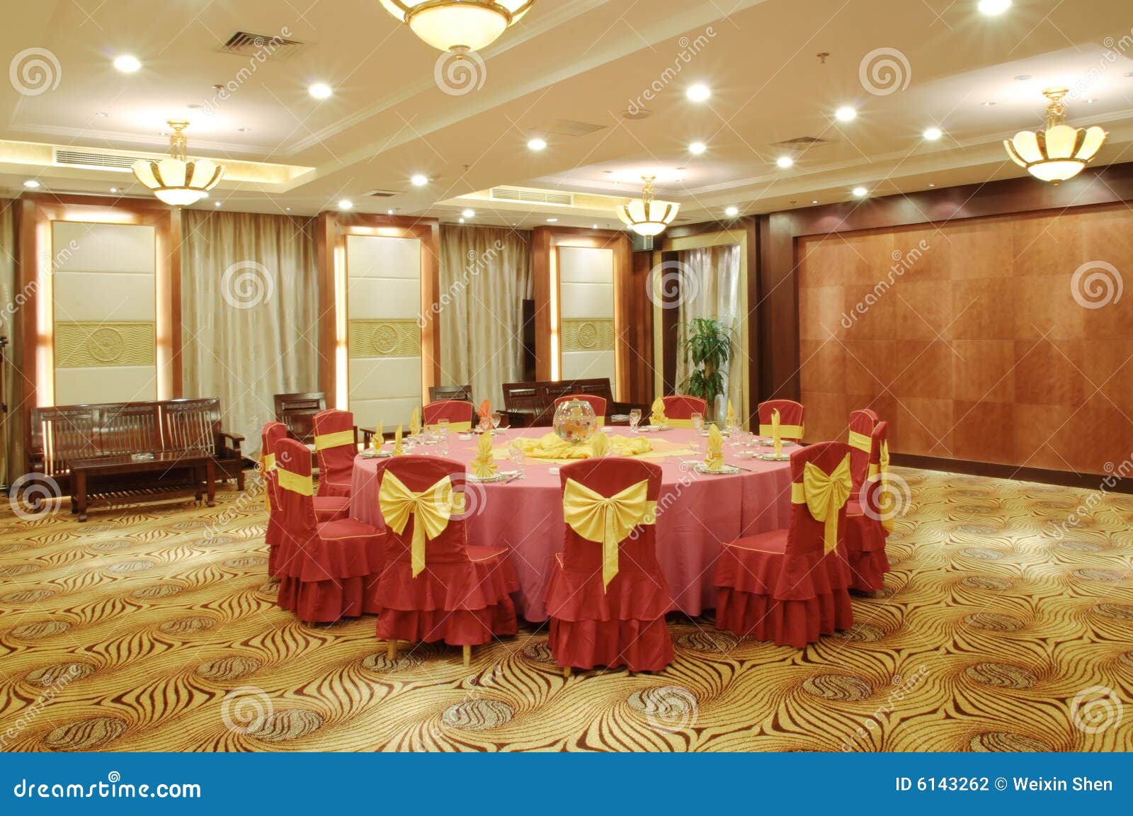 Chinese banqueting hall stock photo. Image of chinese - 6143262