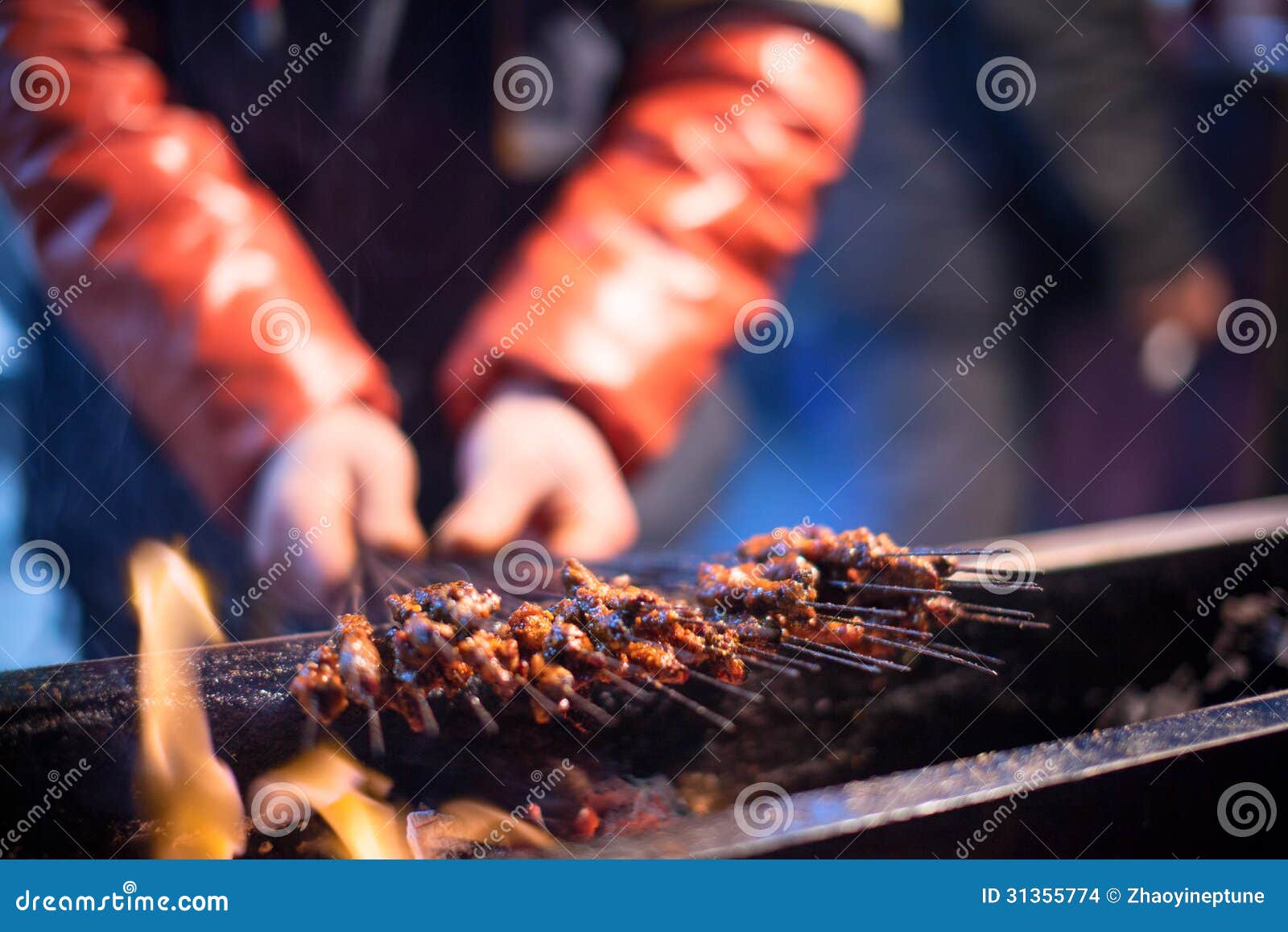 Chinese barbecue stock photo. Image of edible, cooking - 31355774