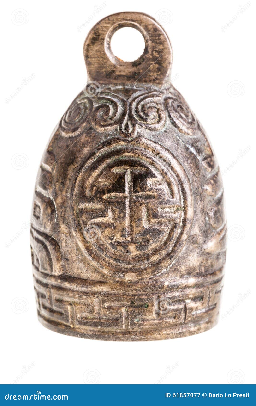 Chinese bell stock image. Image of bronzed, archeology - 61857077