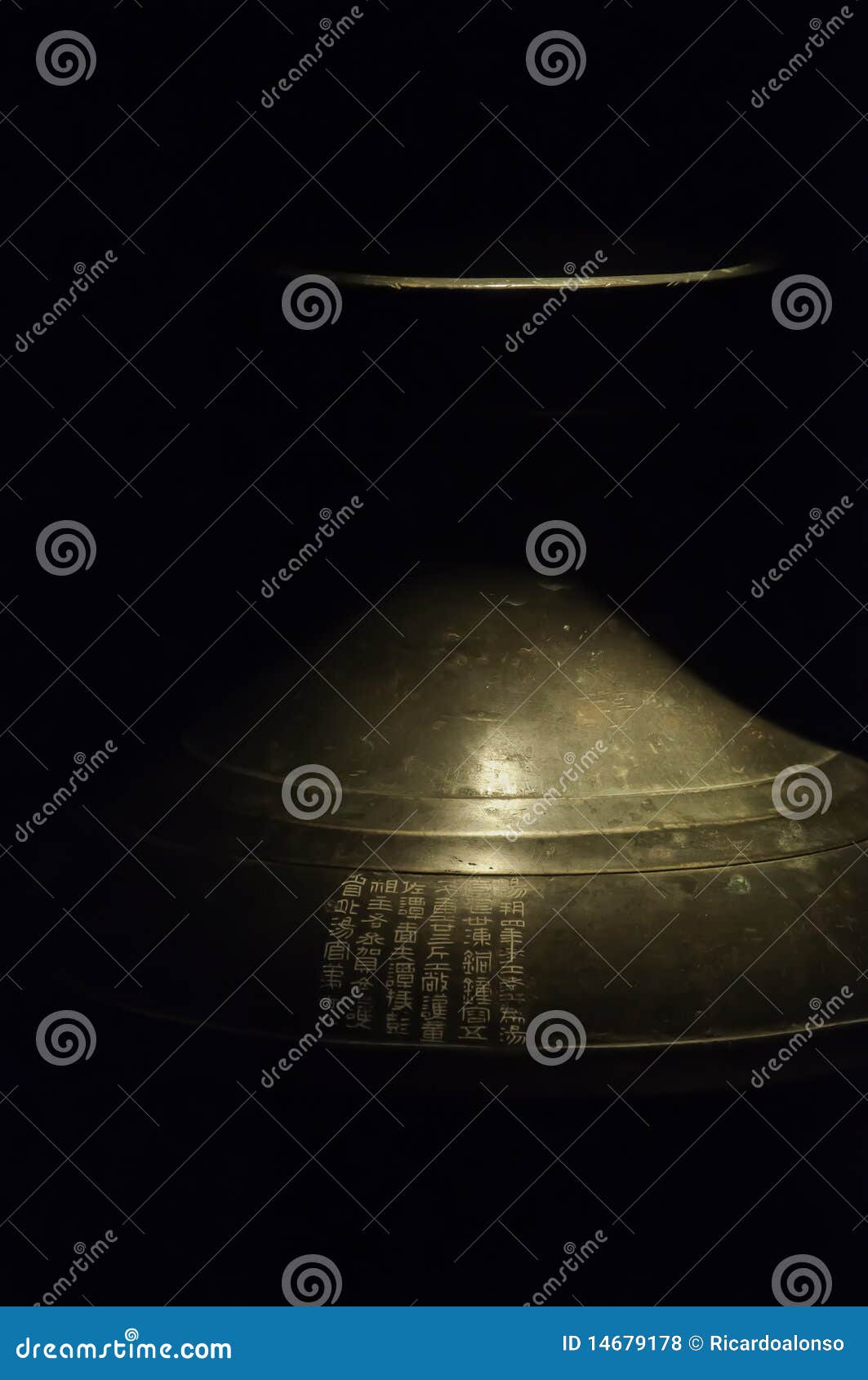 Chinese Bell with Letters on Terracotta Army Stock Photo - Image of ...