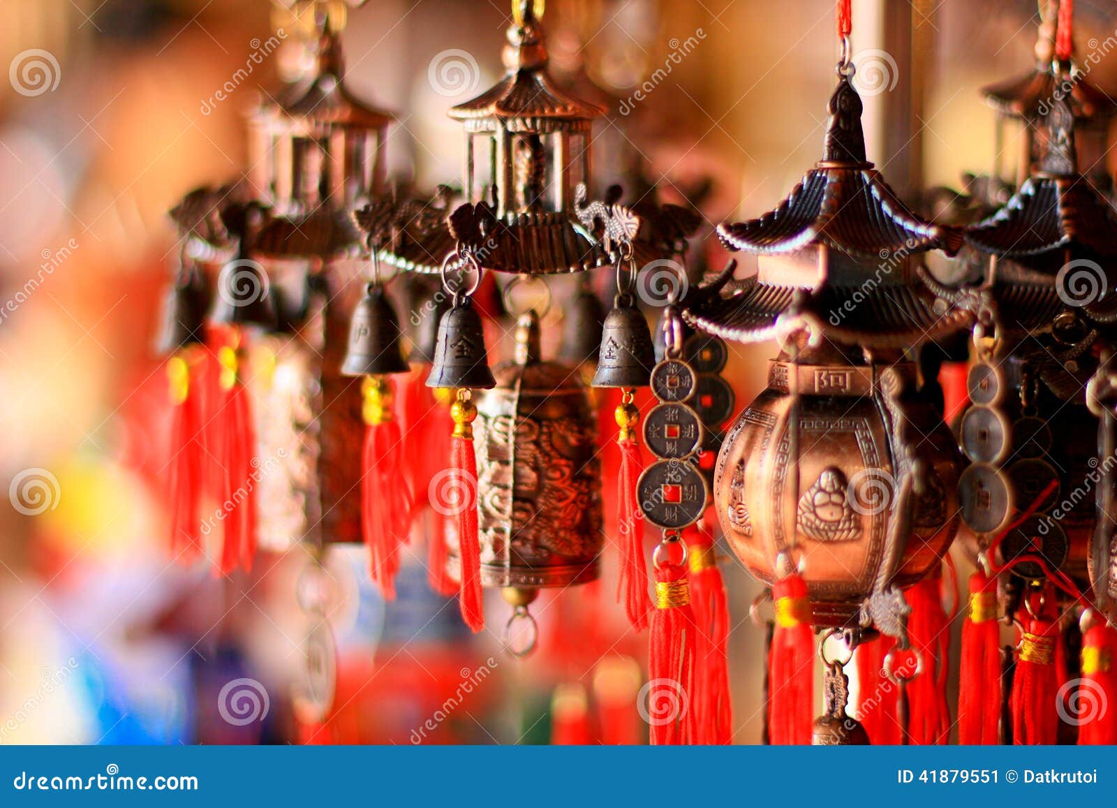 Chinese bells stock image. Image of money, chinese, asian - 41879551