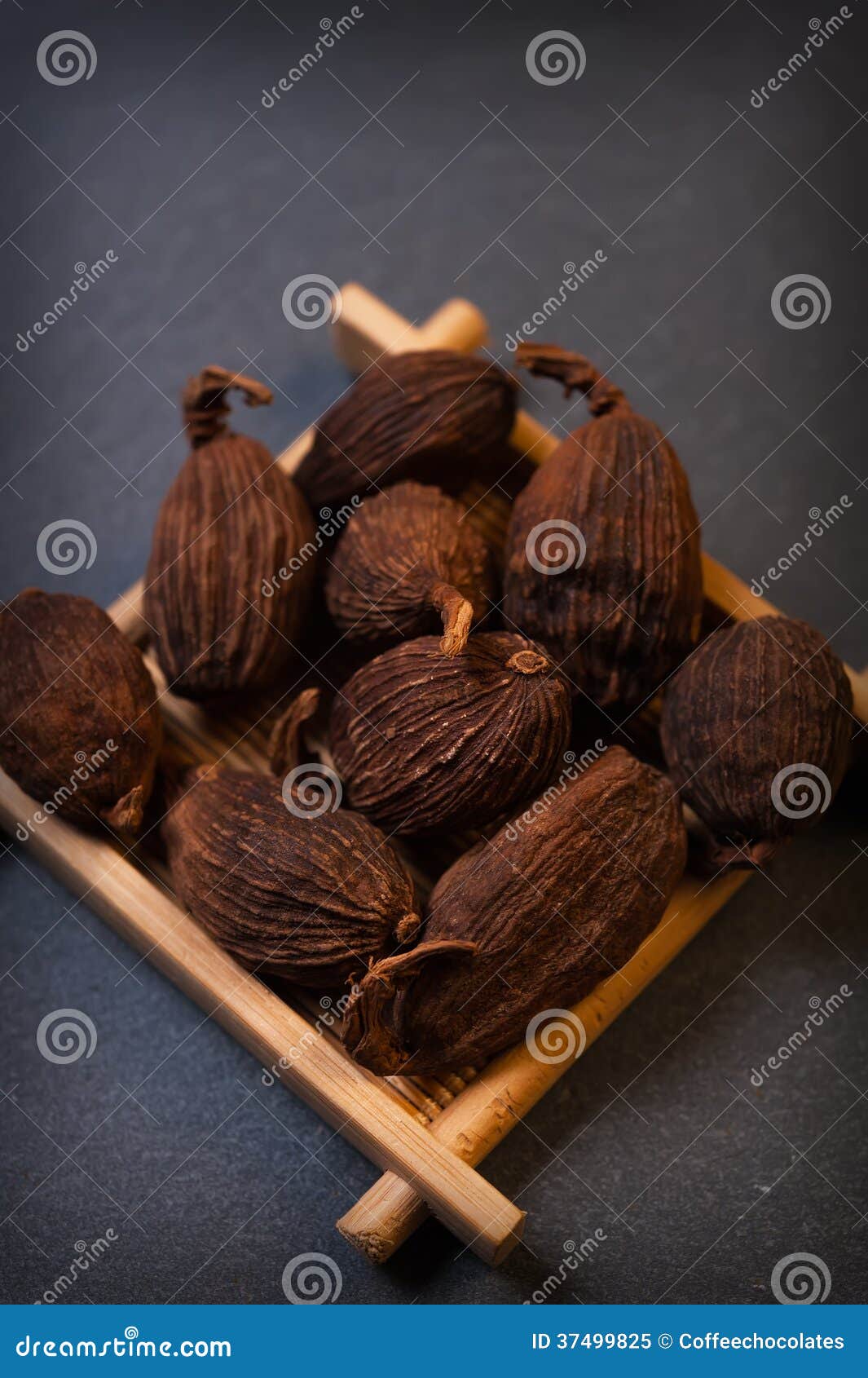 Chinese black cardamom stock image. Image of aroma, oriental - 37499825