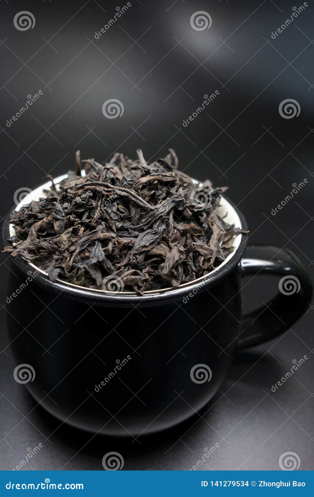 Tea in Black Background stock photo. Image of green - 141279534
