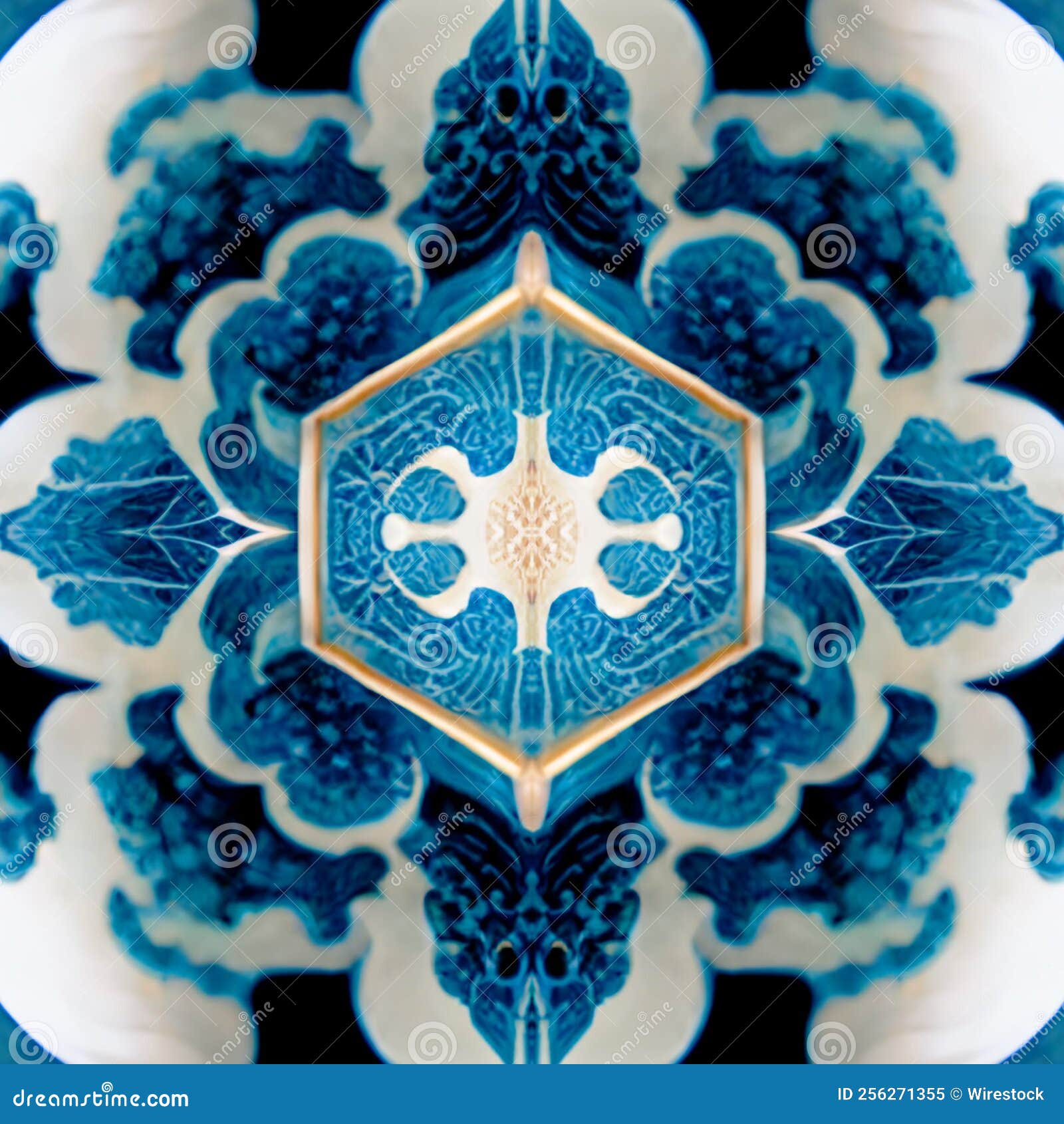 Chinese Blue Seamless Pattern Background Stock Illustration ...
