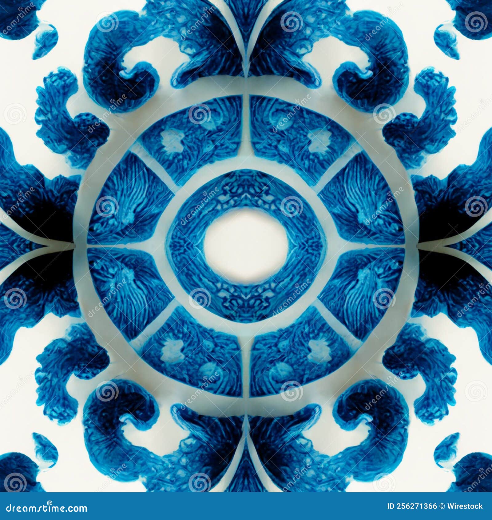 Chinese Blue Seamless Pattern Background Stock Illustration ...