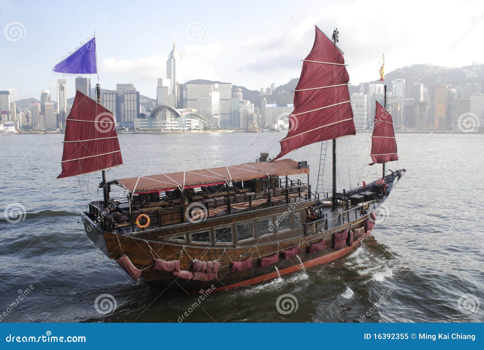 Chinese Boat And River Royalty-Free Stock Photo | CartoonDealer.com ...