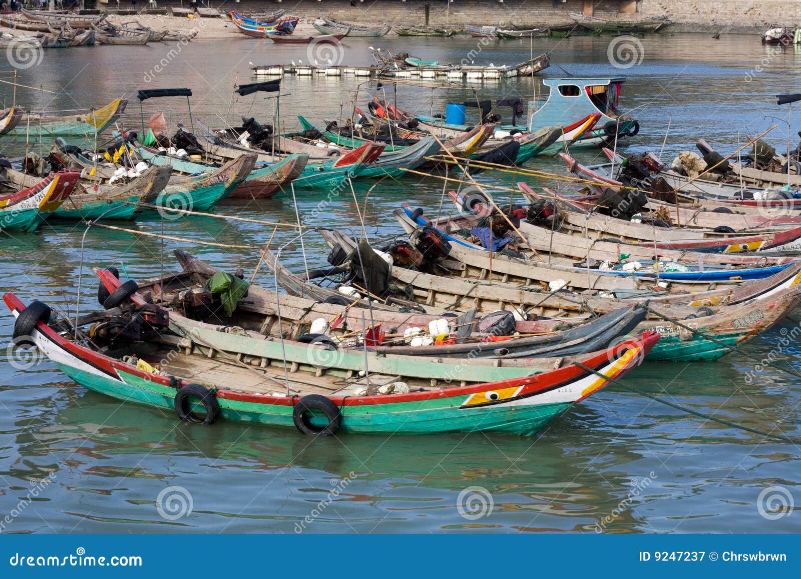 Chinese Boats stock image. Image of travel, harbor, transportation ...
