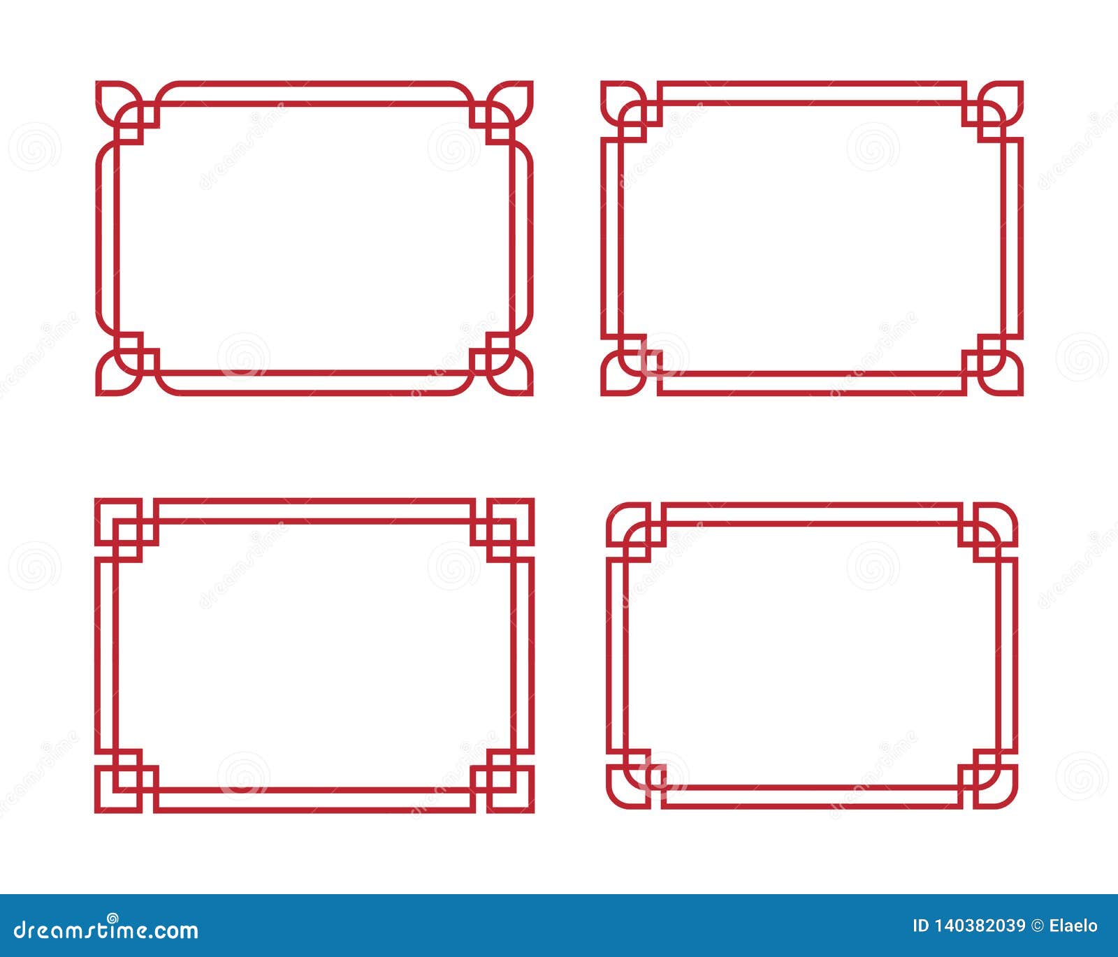 Chinese border design stock vector. Illustration of paper - 140382039