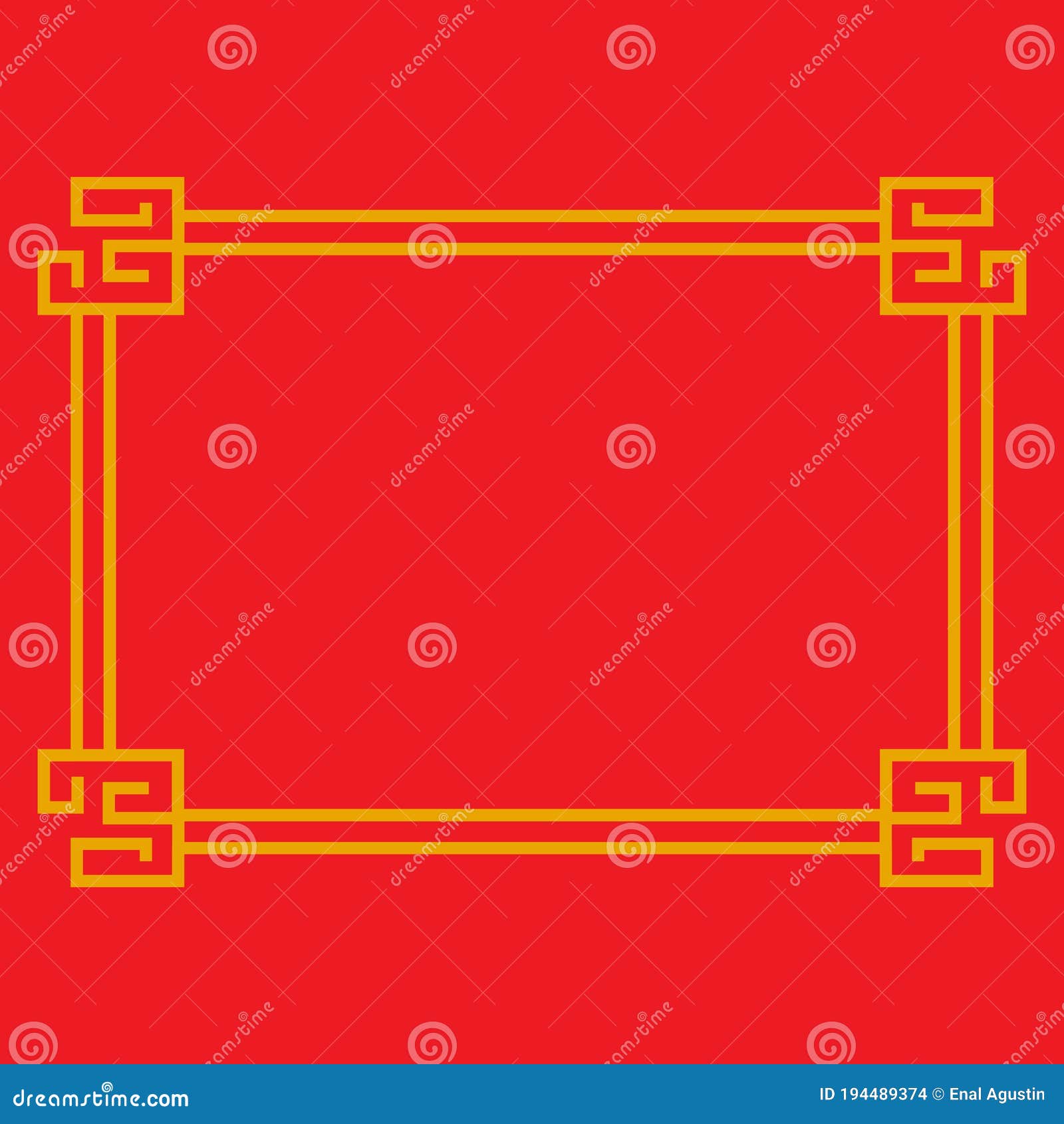 Chinese Border Frame Design Vector Stock Vector - Illustration of asia ...