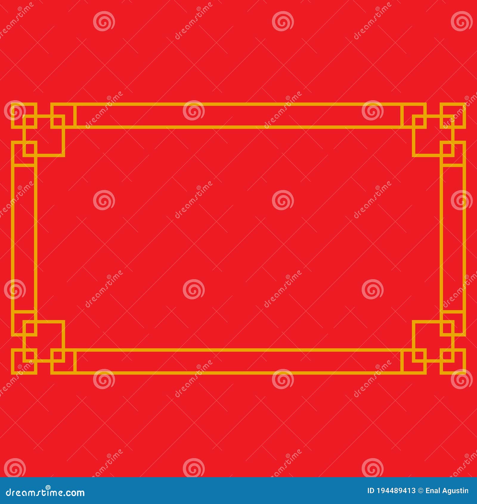 Chinese Border Frame Design Vector Stock Illustration - Illustration of ...