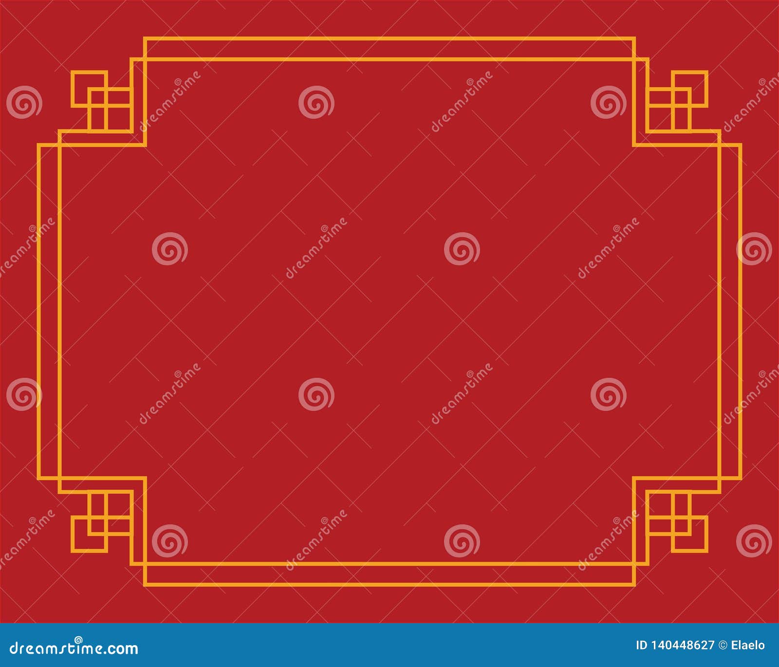 Chinese border design stock vector. Illustration of china - 140448627
