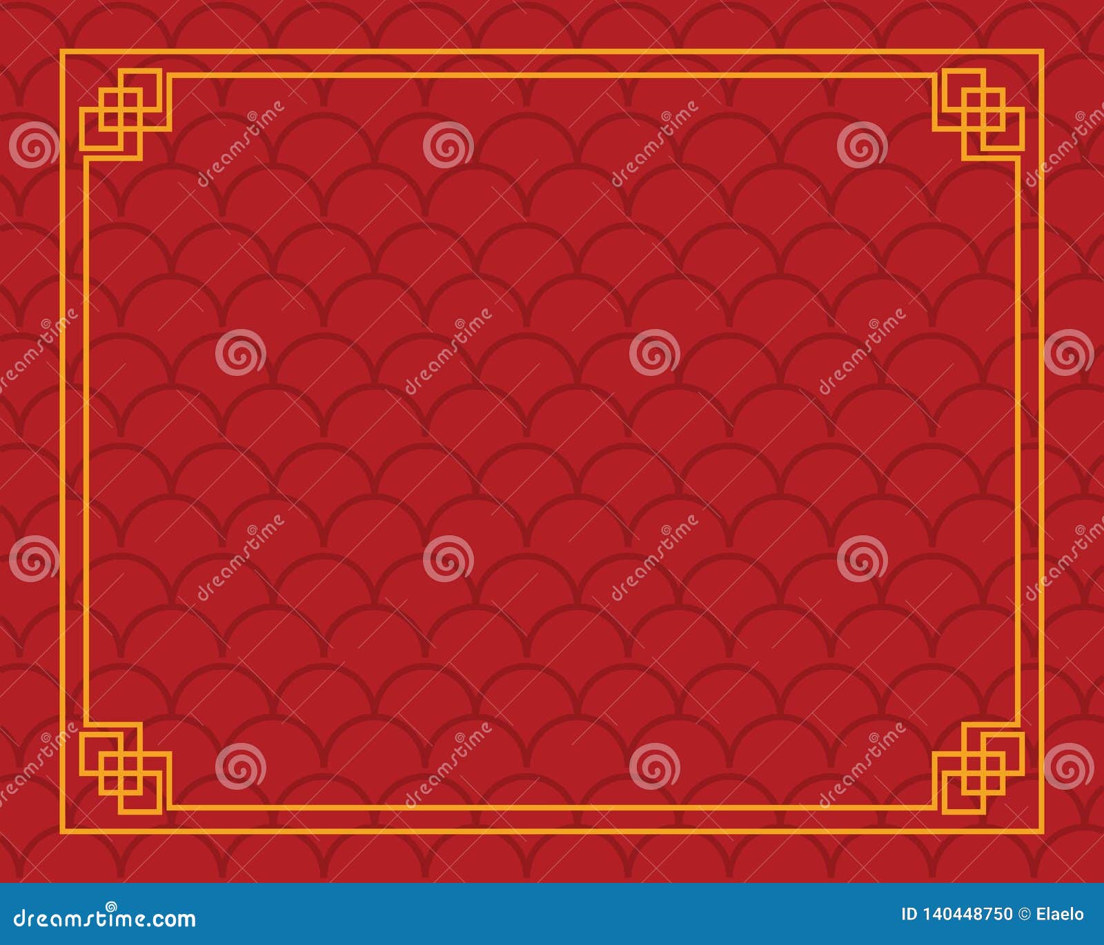 Chinese border design stock vector. Illustration of graphic - 140448750