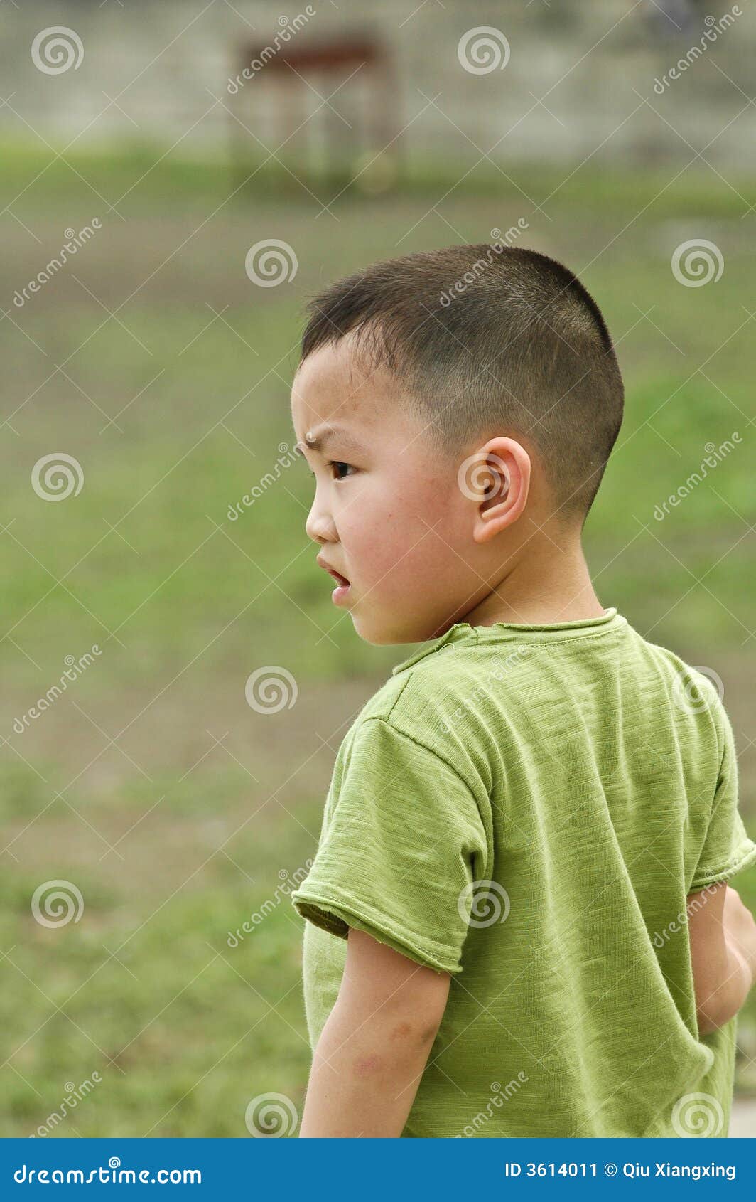 Chinese boy stock image. Image of preschooler, back, portrait - 3614011