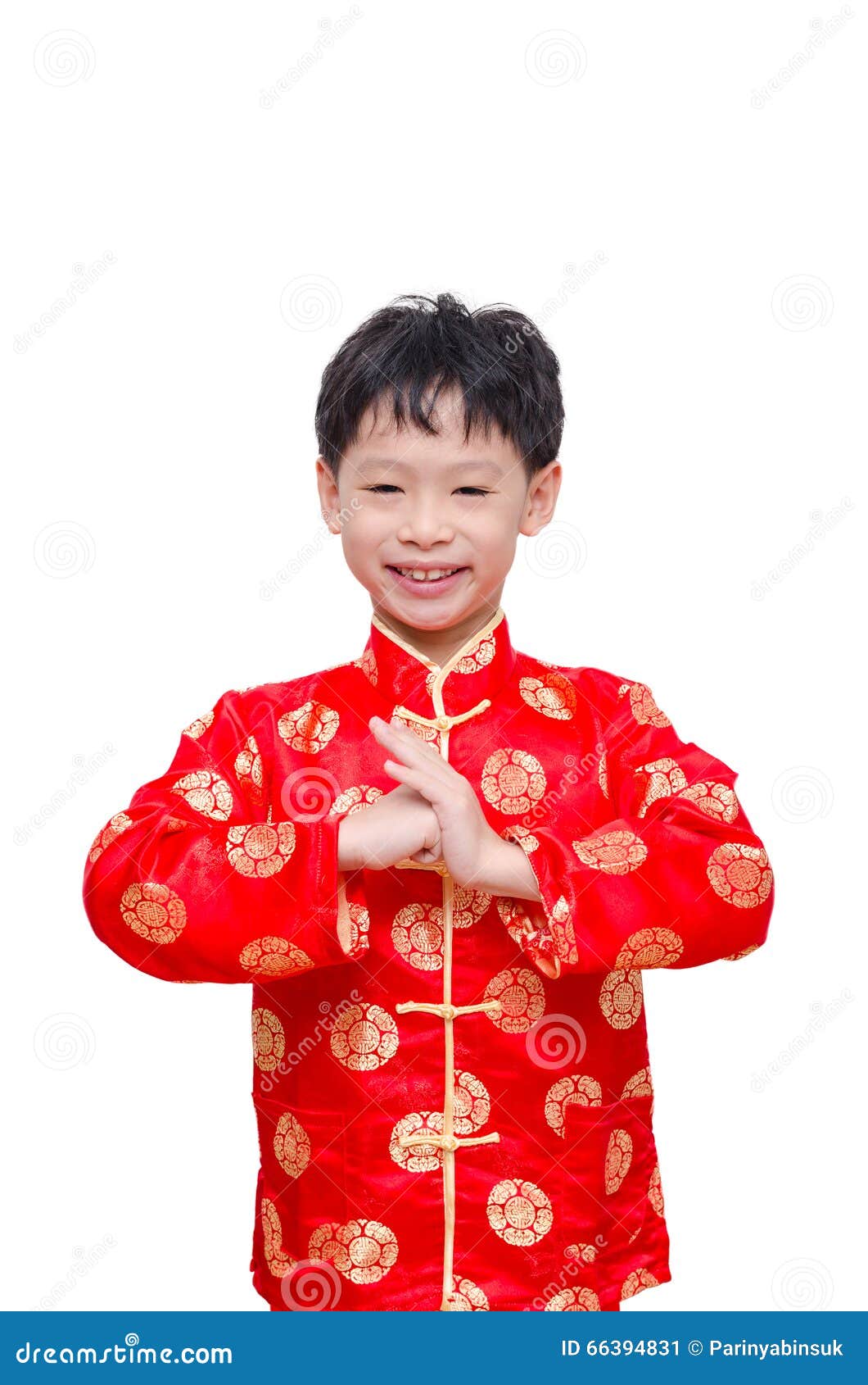 Chinese Boy Smiling Over White Stock Image - Image of happiness, people ...